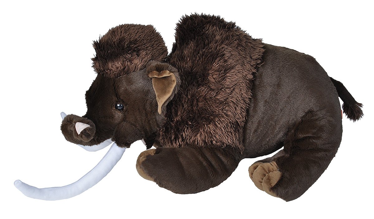 Wild Republic Jumbo NHM Woolly Mammoth Giant Plush Soft Toy, Natural ...