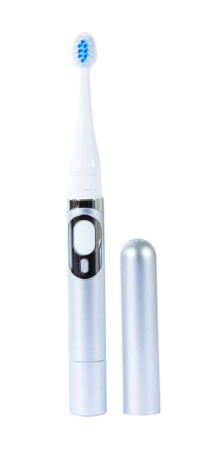 SONIC Chic DELUXE Rechargeable Travel Toothbrush, Silver – BigaMart