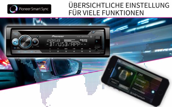 Pioneer DEH-S510BT CD Tuner Car Stereo, Next Generation, 1-DIN, With ...