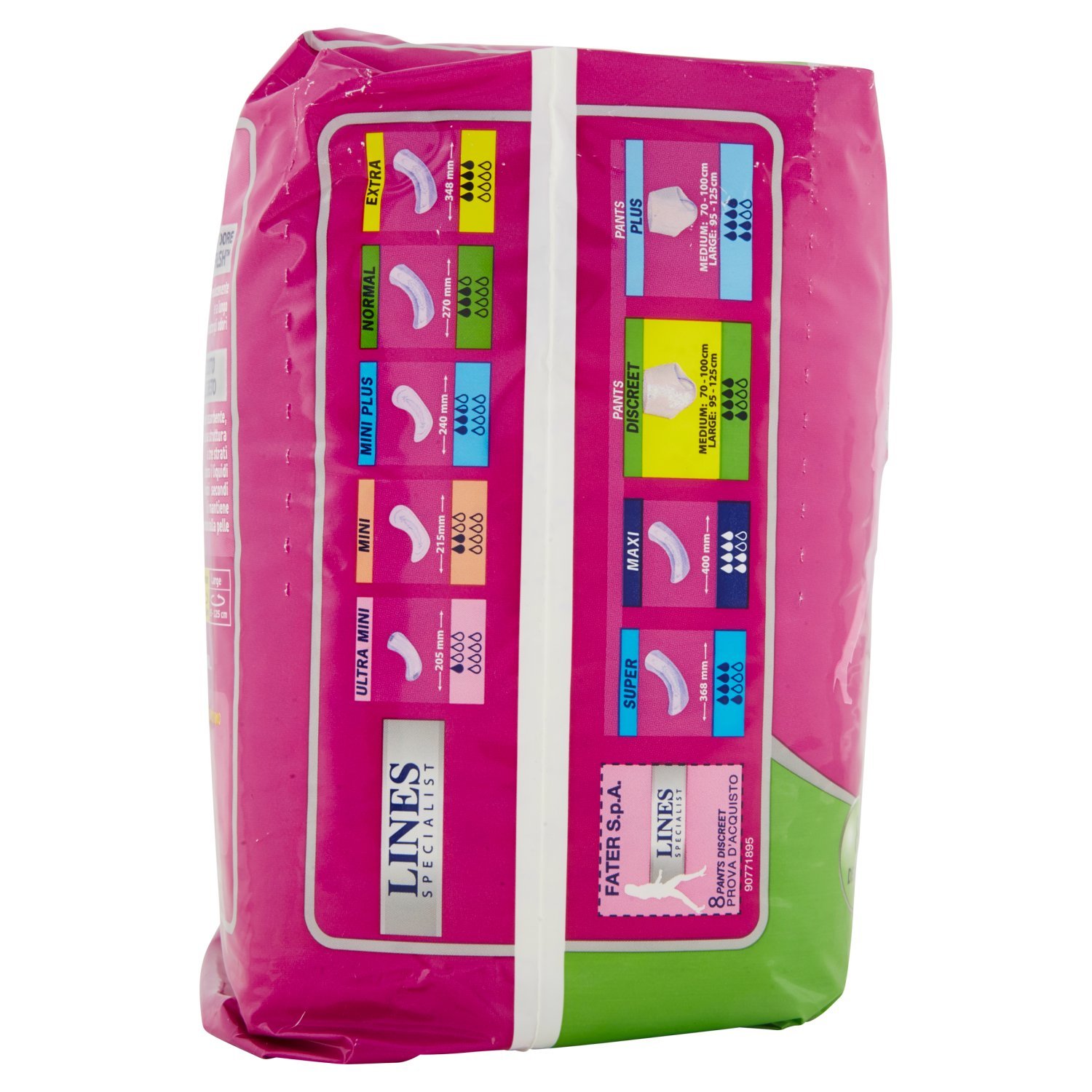 Lines Specialist Pants Discreet Absorbent for Urine 7 Pieces Taglia L ...