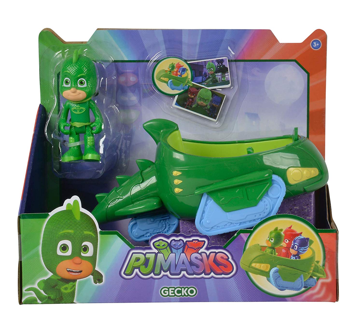 Simba 109402085 PJ Masks Gecko with Geckomobil, Assorted Colors – BigaMart