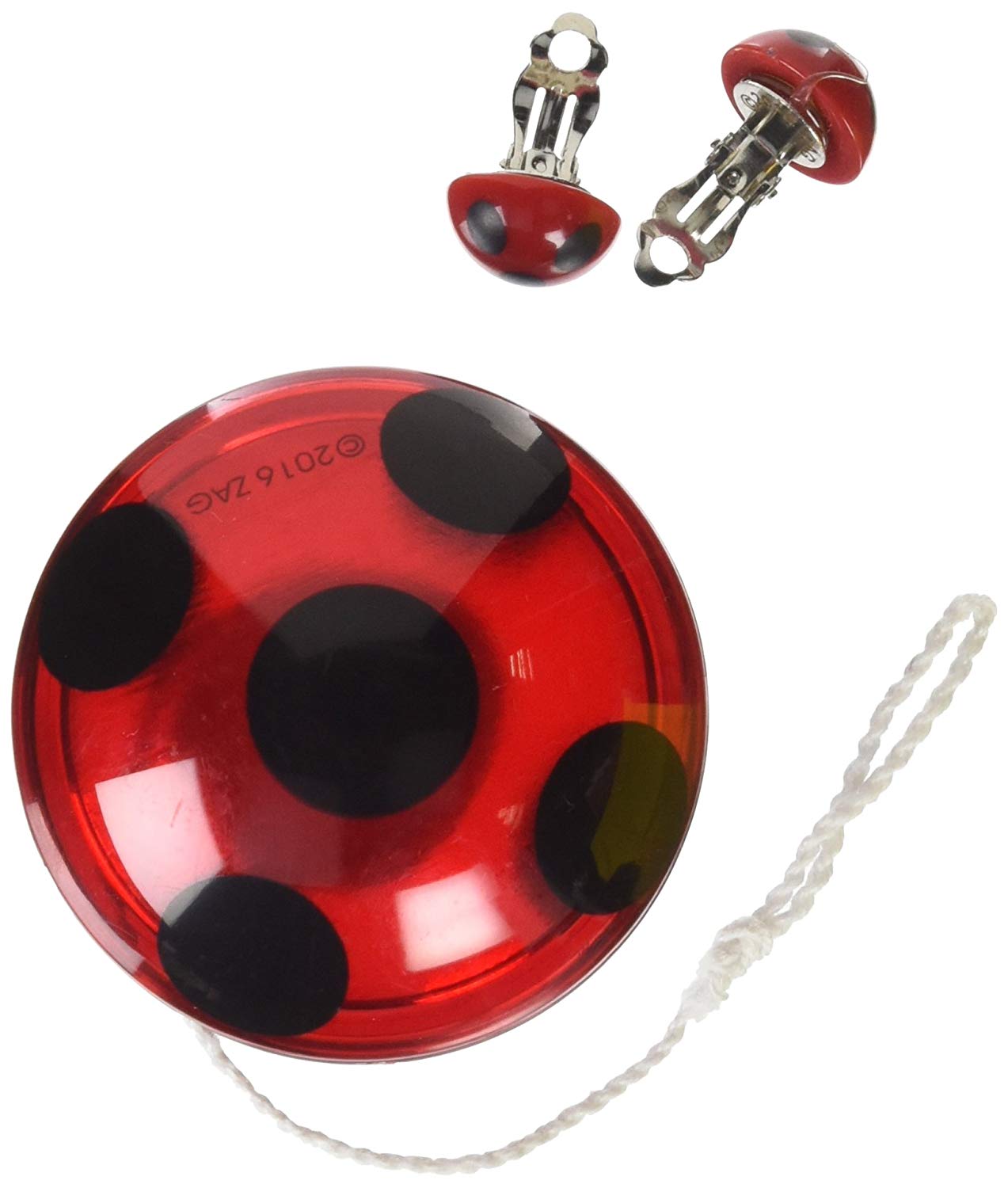 Rubie’s Costume Miraculous Ladybug Yo-Yo and Clip-On Earrings – BigaMart
