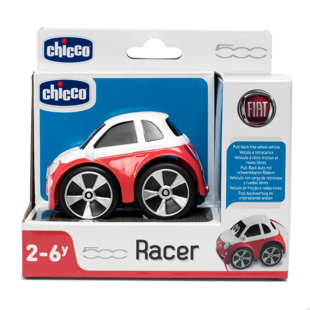 Chicco – Turbo Mini Fiat 500 – Retro Friction Vehicle – BigaMart