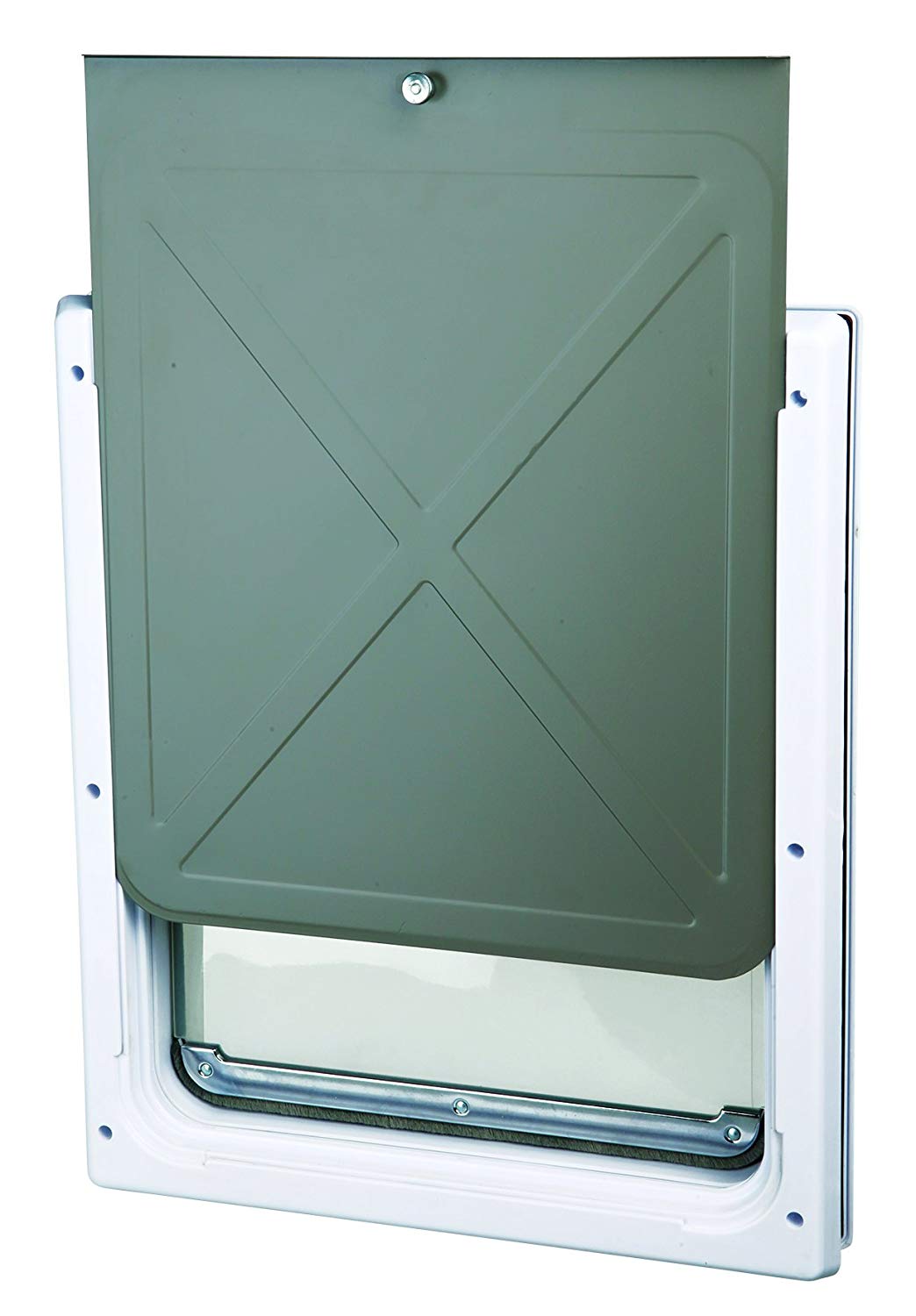 Trixie 2-Way Dog Flap, 39 x 45 cm, White – BigaMart