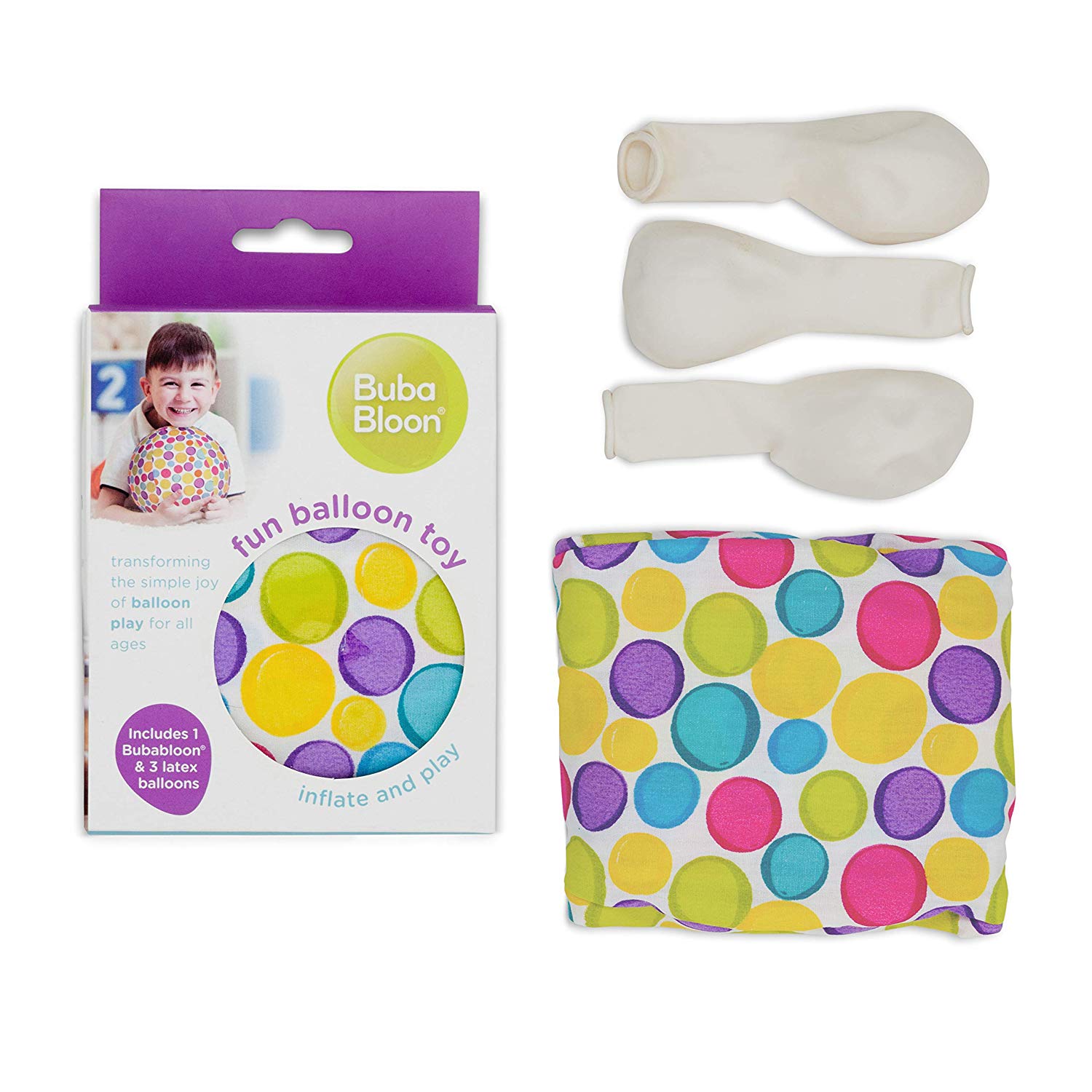 BubaBloon Signature Brights | Sensory Soft Cotton Balloon Cover Toy for Kids – BigaMart