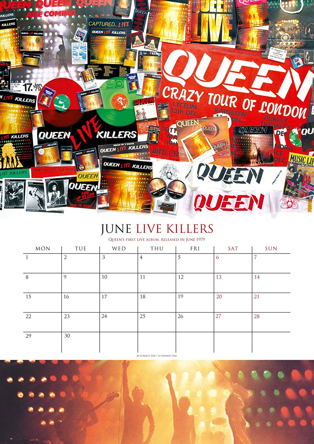 Queen 2020 Calendar – Official A3 Wall Format Calendar – BigaMart