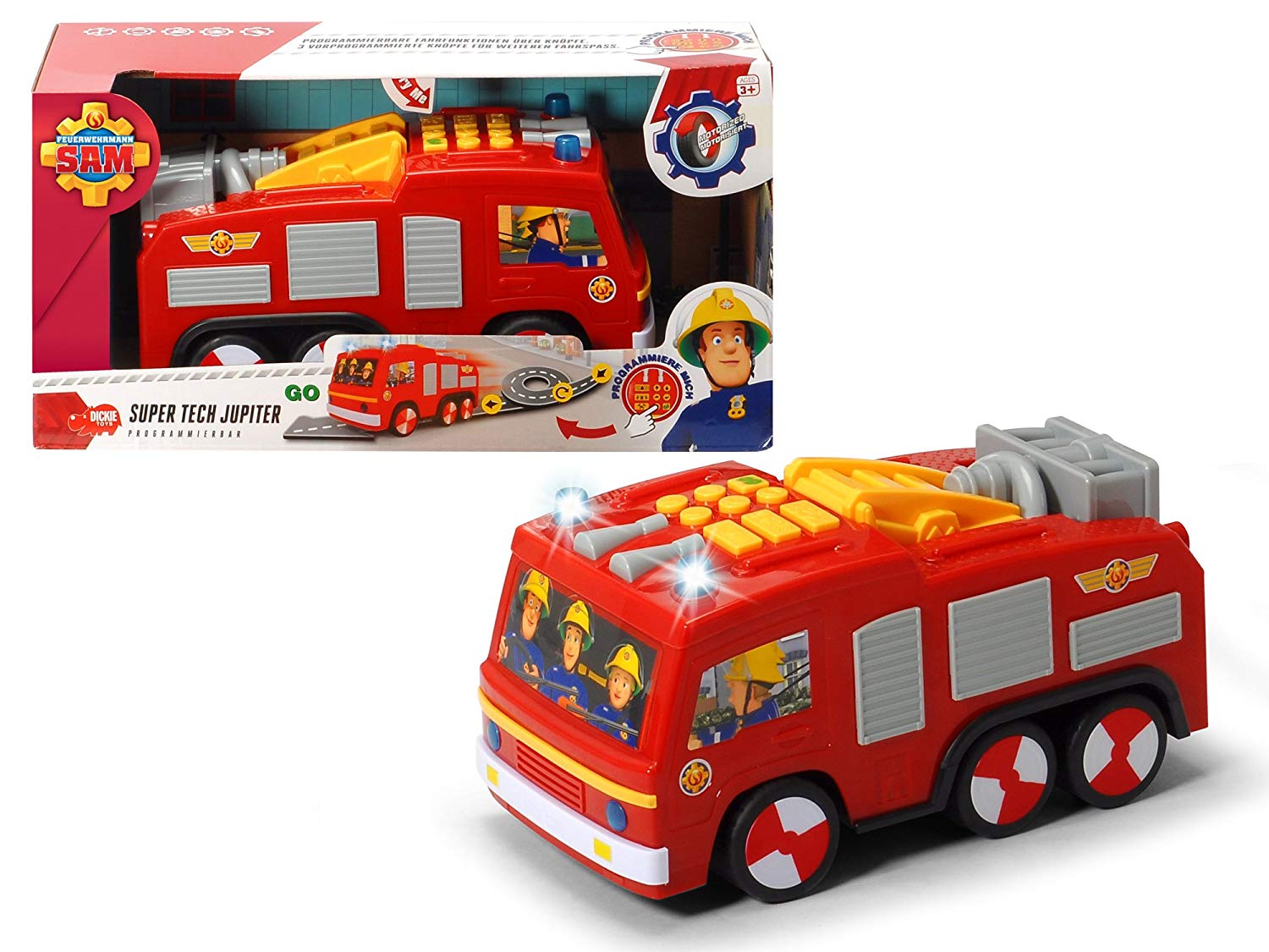 Dickie Toys 203096001 Fireman Sam Super Tech Jupiter Fire Engine – BigaMart