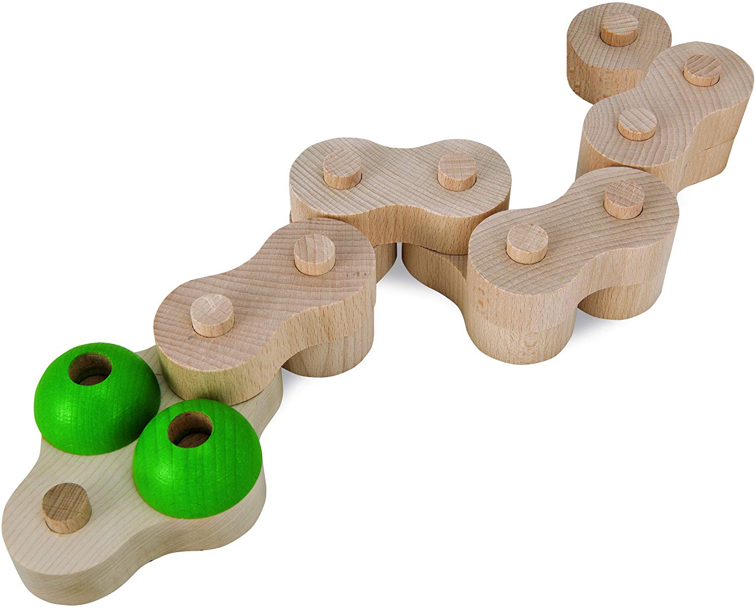 Heros “Snake Brick chain Construction Toy (11-Piece, Multi-Colour ...