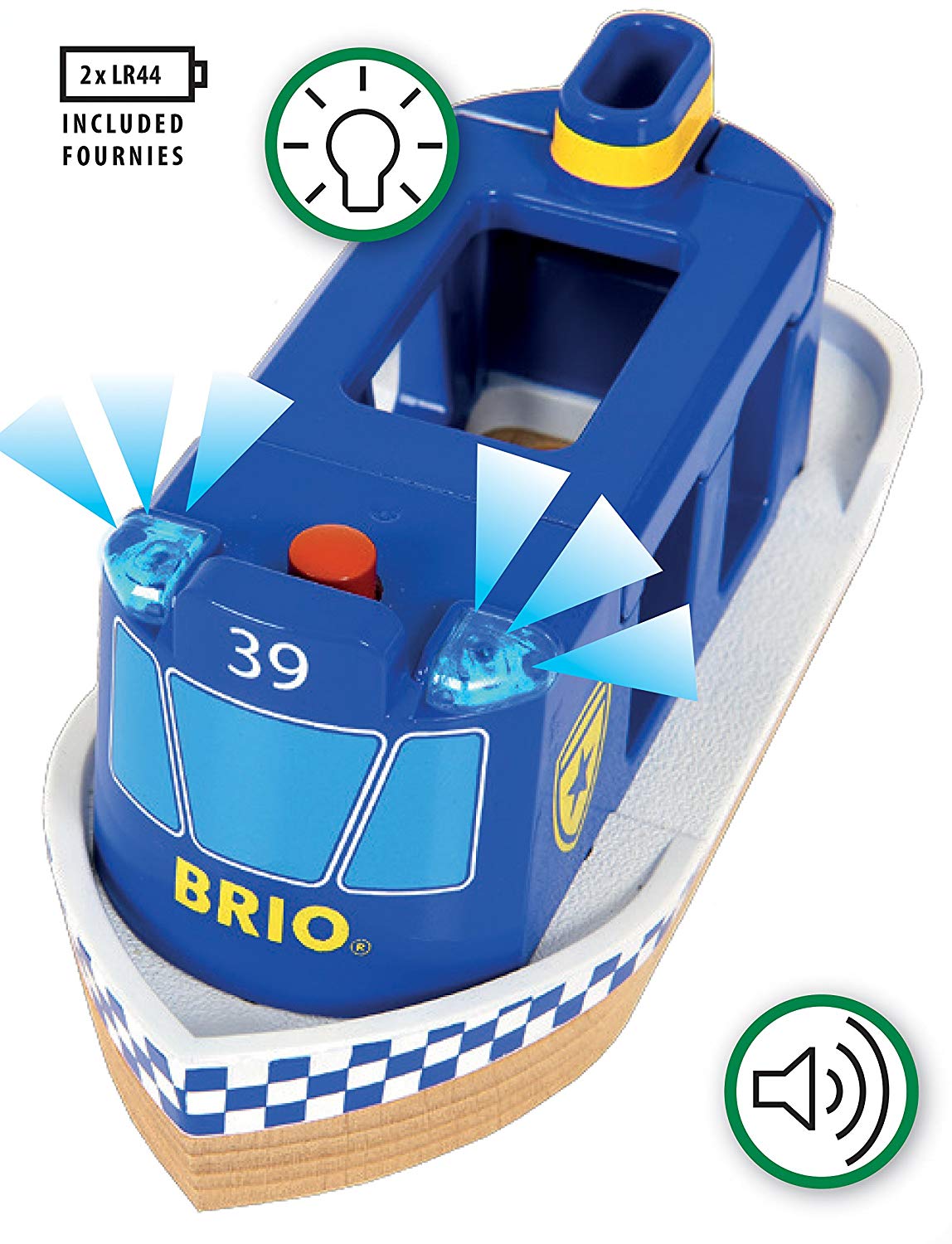 BRIO World – Police Boat – BigaMart