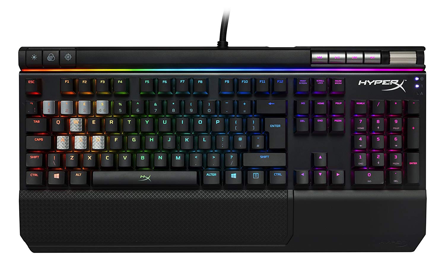 HyperX HX-KB2RD2-UK Alloy Elite RGB Mechanical Gaming Keyboard, Cherry ...