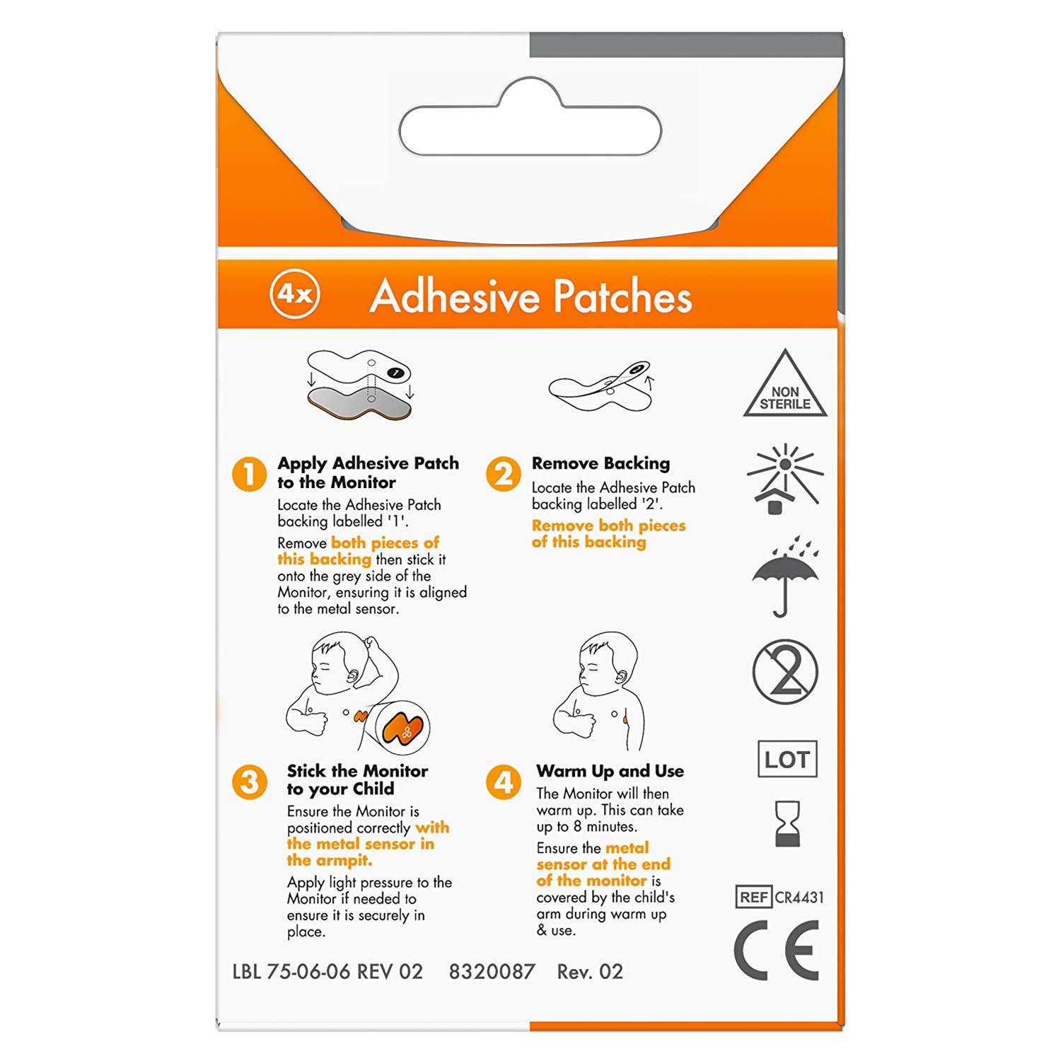 Nurofen Feversmart Temperature Monitor Refills for Children, Total 4 ...
