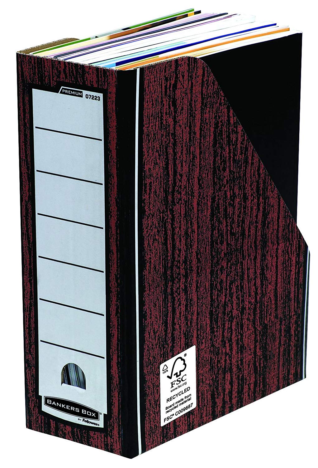 Fellowes Bankers Box Premium Magazine File – Woodgrain, Pack of 10 ...