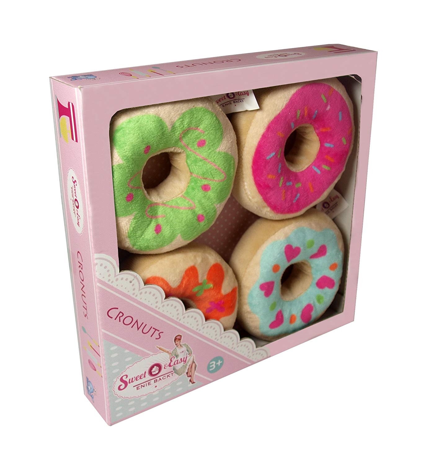Beluga “Sweet and Easy” Cronuts Plush (4-Piece, Multi-Colour) - BigaMart