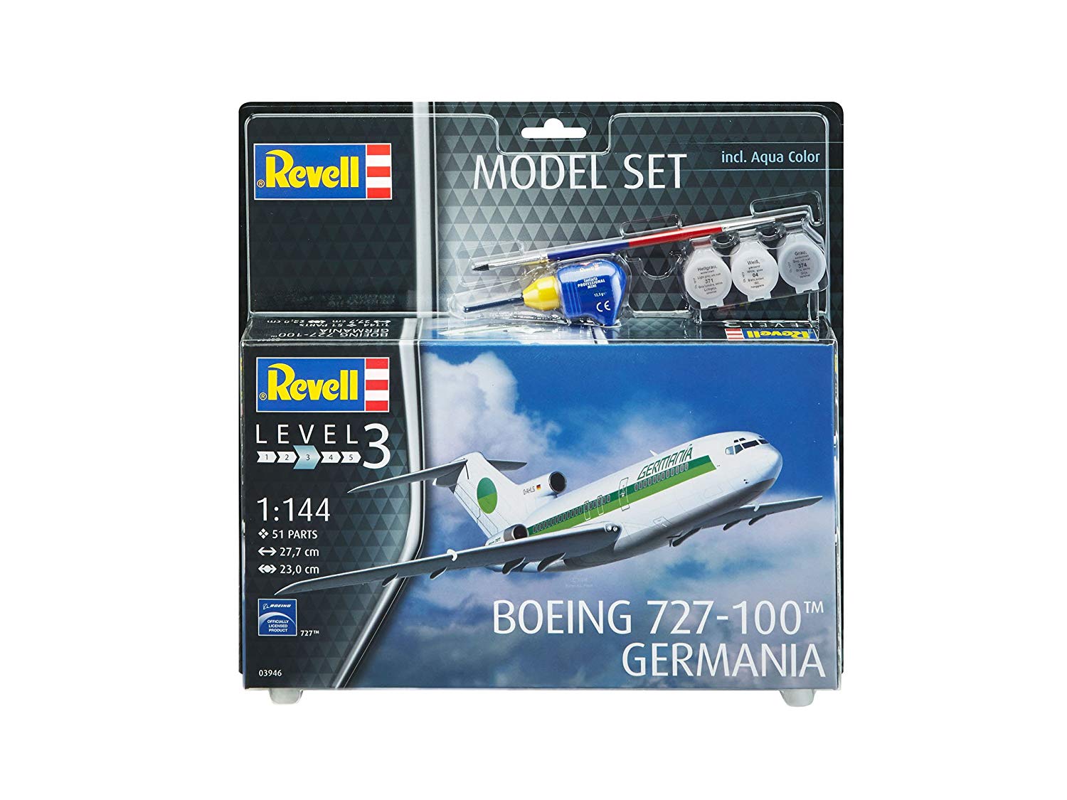 Revell 63946 Boeing 727-100 Germani Model Set – BigaMart