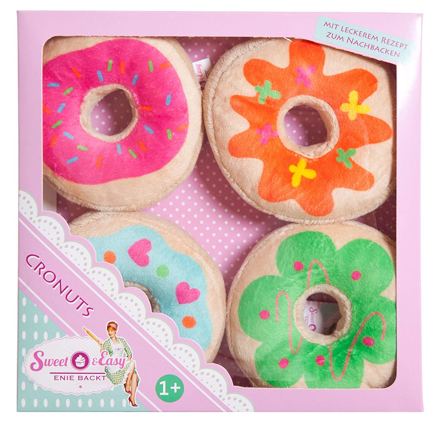 Beluga “Sweet and Easy” Cronuts Plush (4-Piece, Multi-Colour) - BigaMart