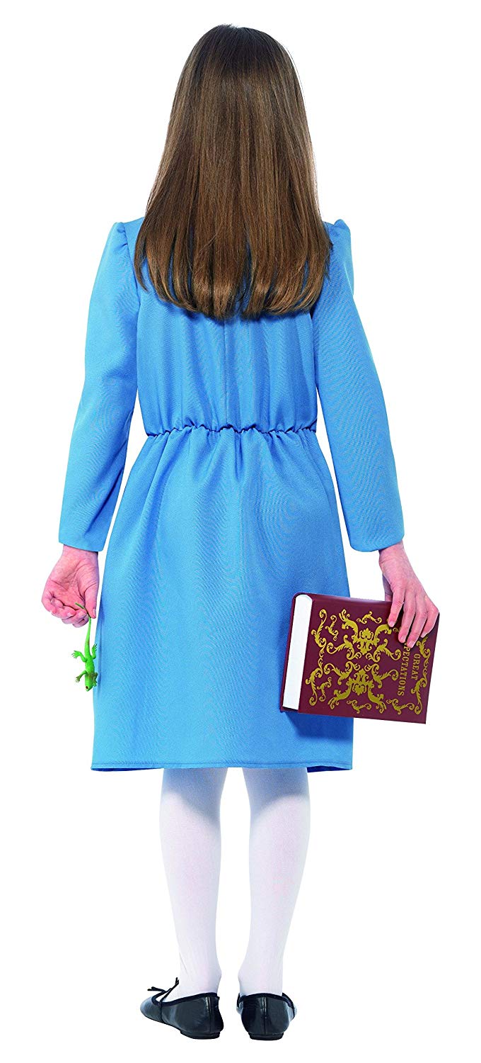 Smiffys Officially Licensed Roald Dahl Matilda Costume, Blue, Medium ...