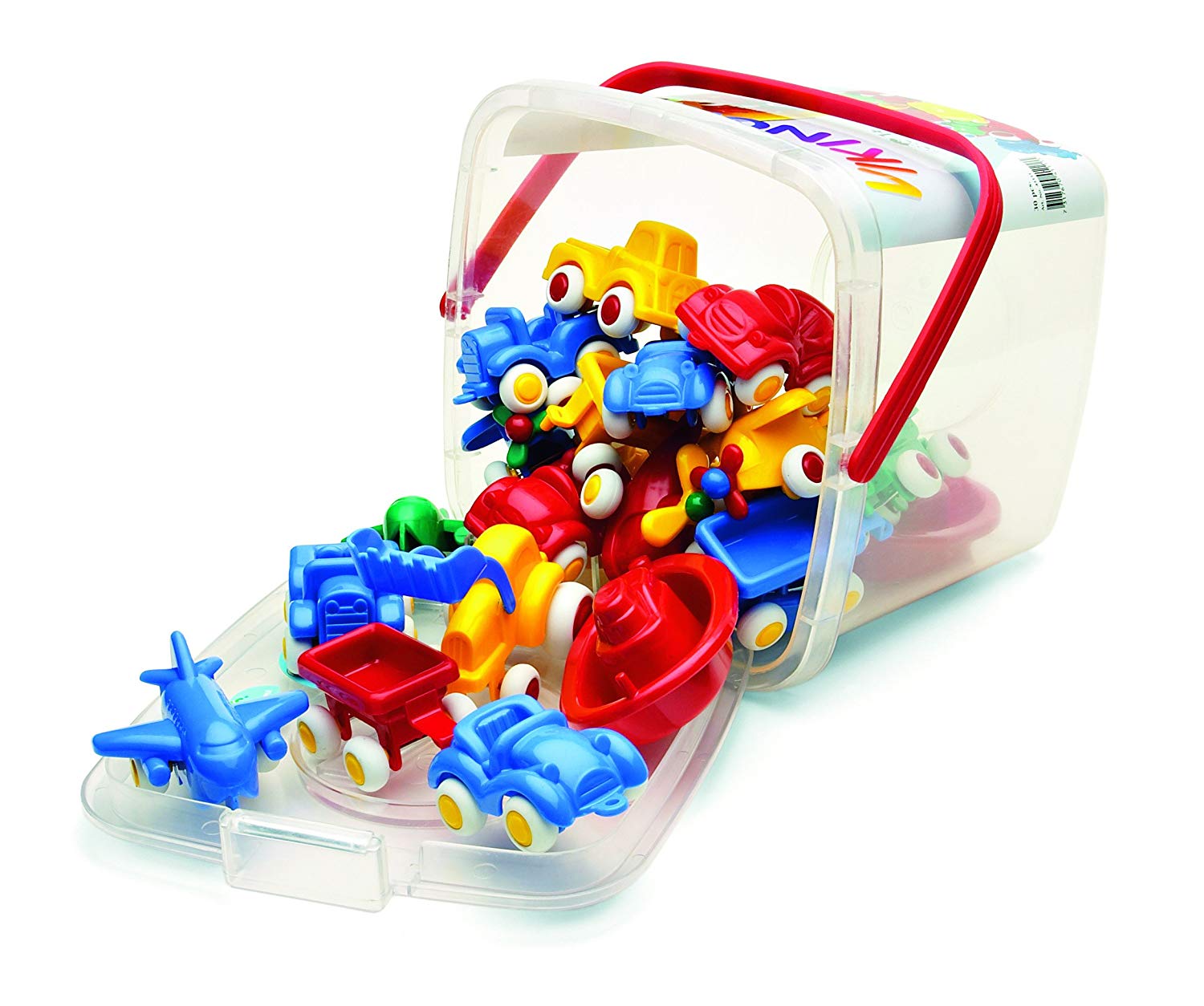 Viking Toys Bucket Set Mini Vehicle Chubbies Cars Aeroplanes Boats 20 ...