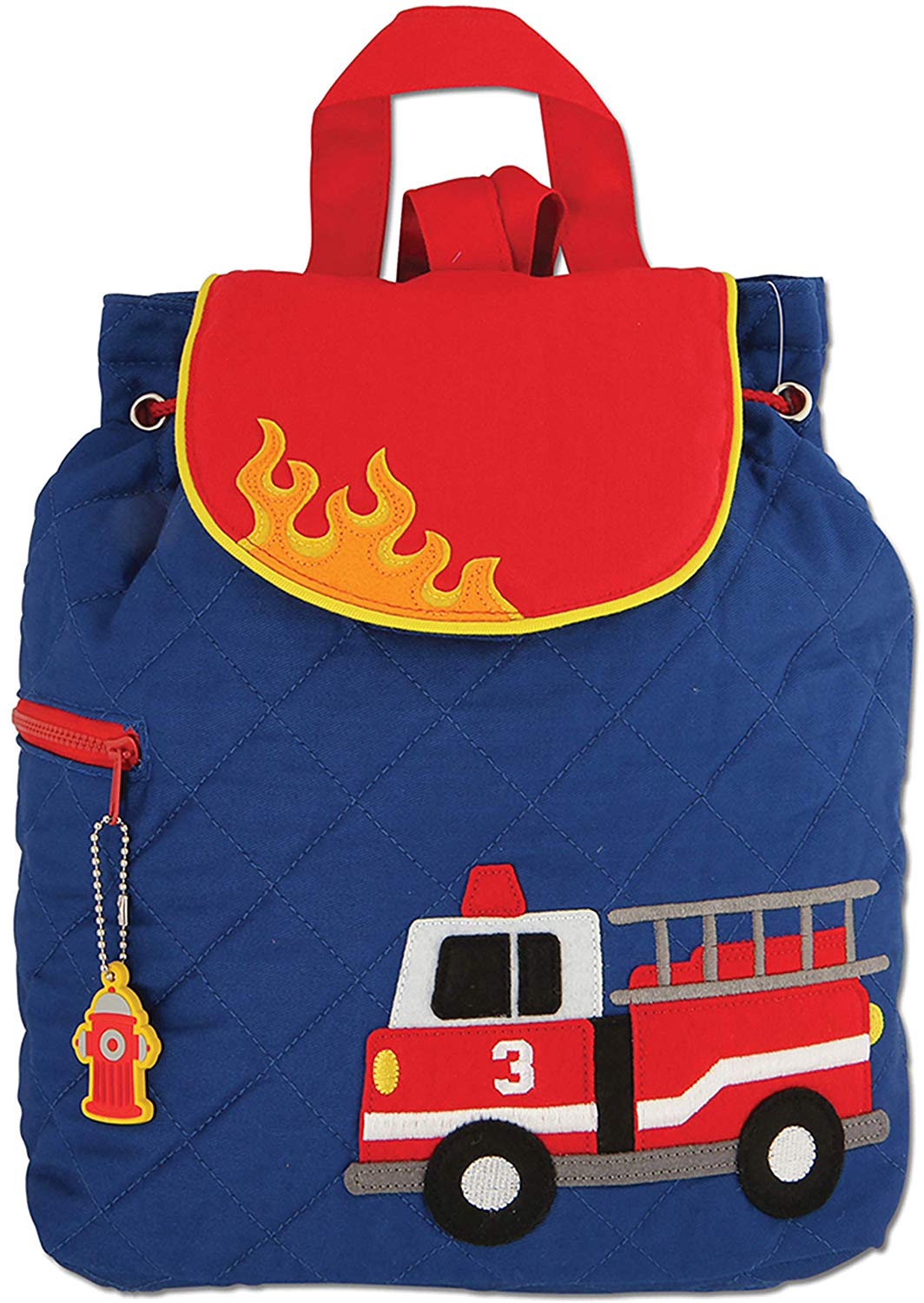 Children’s Stephen Joseph Quilted Backpack – Fire Engine – BigaMart