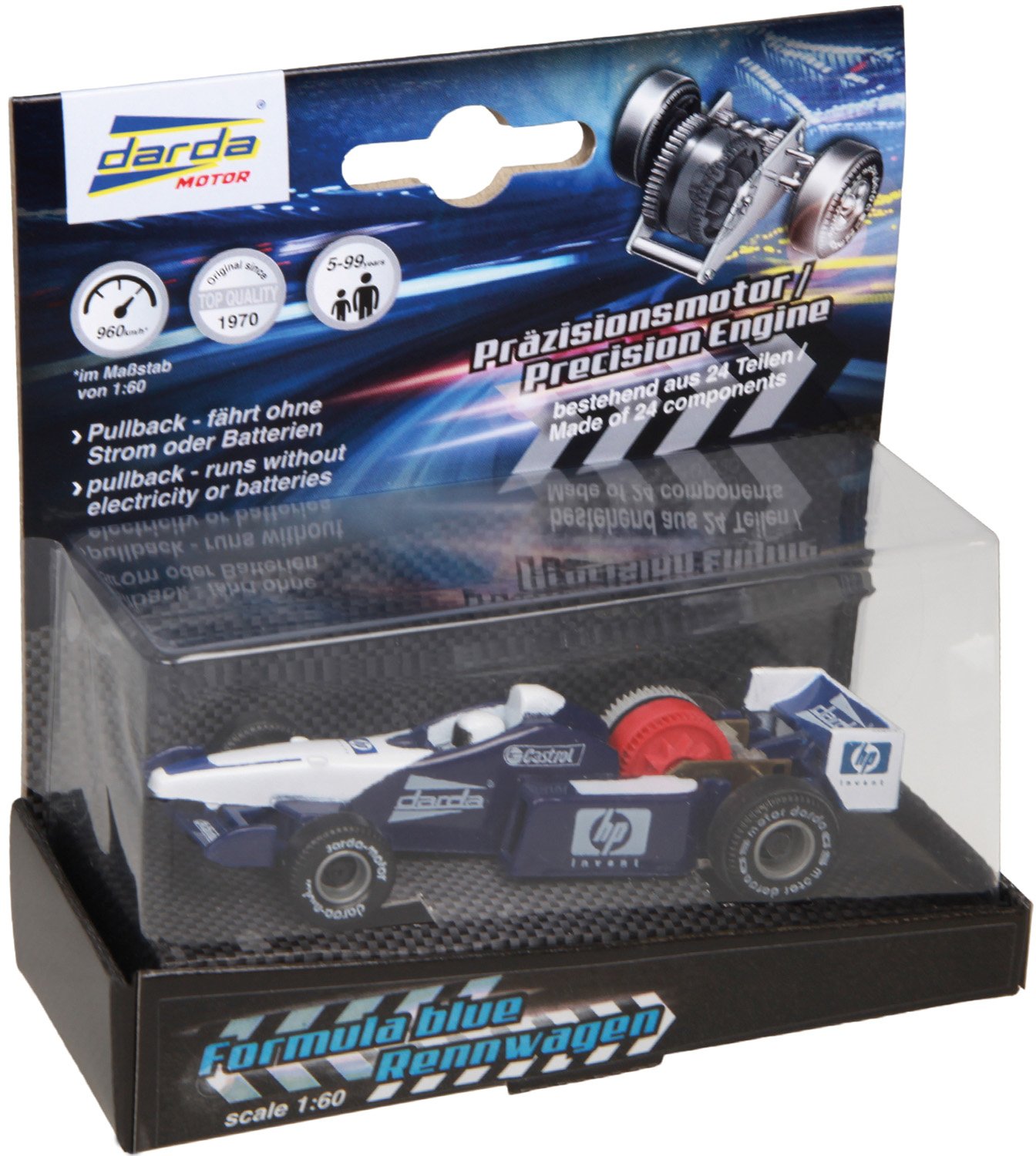 Darda 50323 Formula Racing toy Car,Racing car Formula blue / white ...
