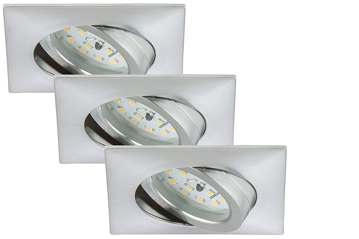 Briloner LED, Small mounting Depth, 230V, Set of 3, swiveling, Ceiling ...