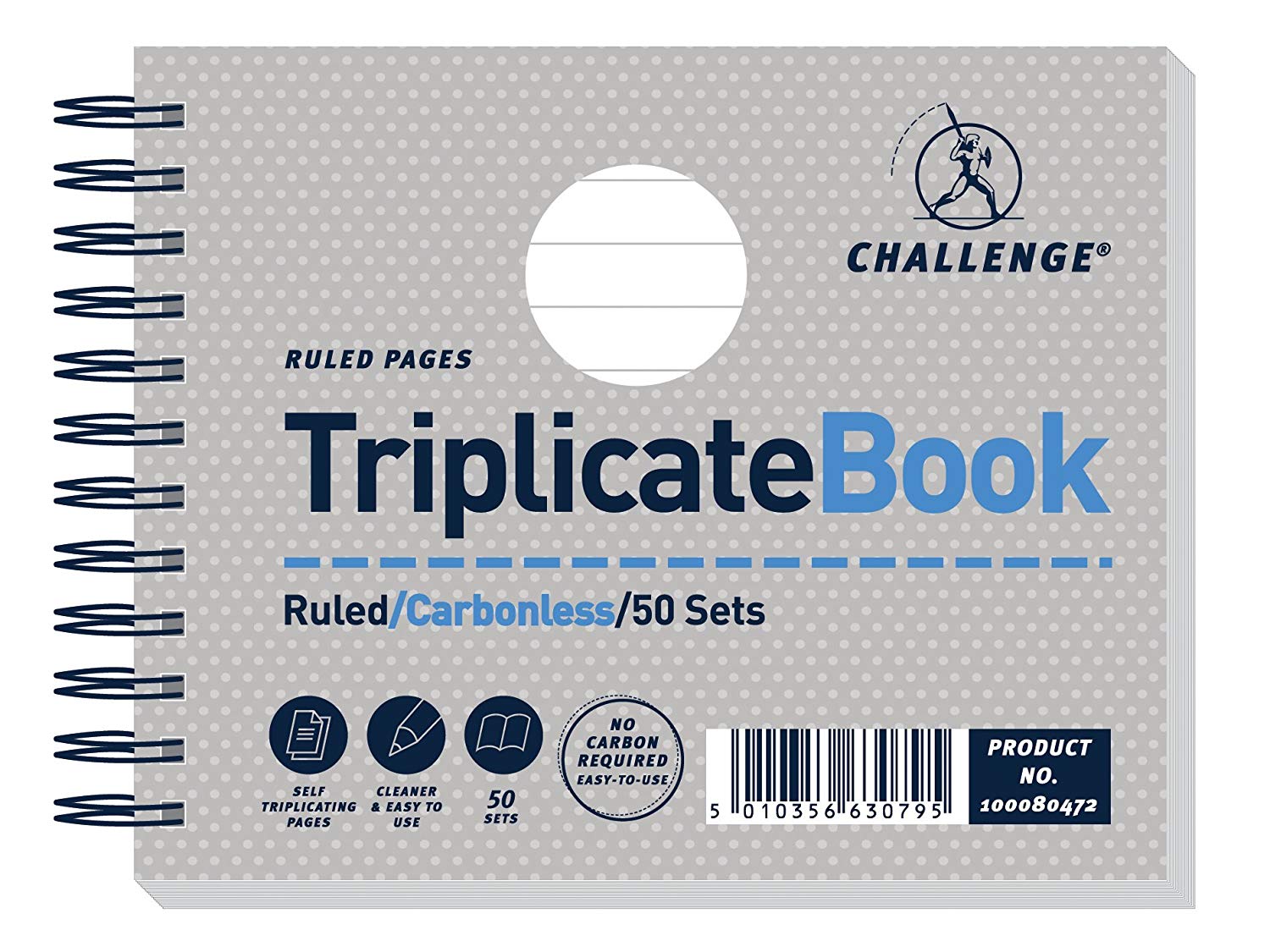Challenge Triplicate Book Carbonless Wirebound Ruled 105x130mm Ref ...