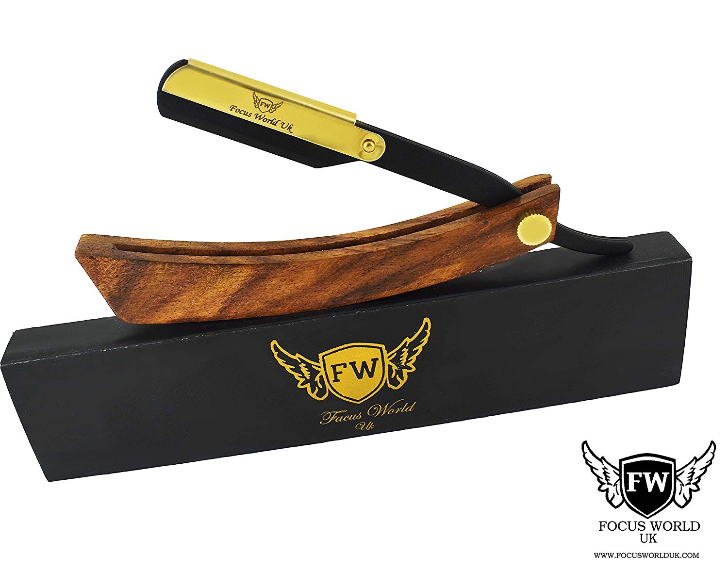 Straight Cut Throat Razor, Traditional Manual Barber Men Shaving Razor ...