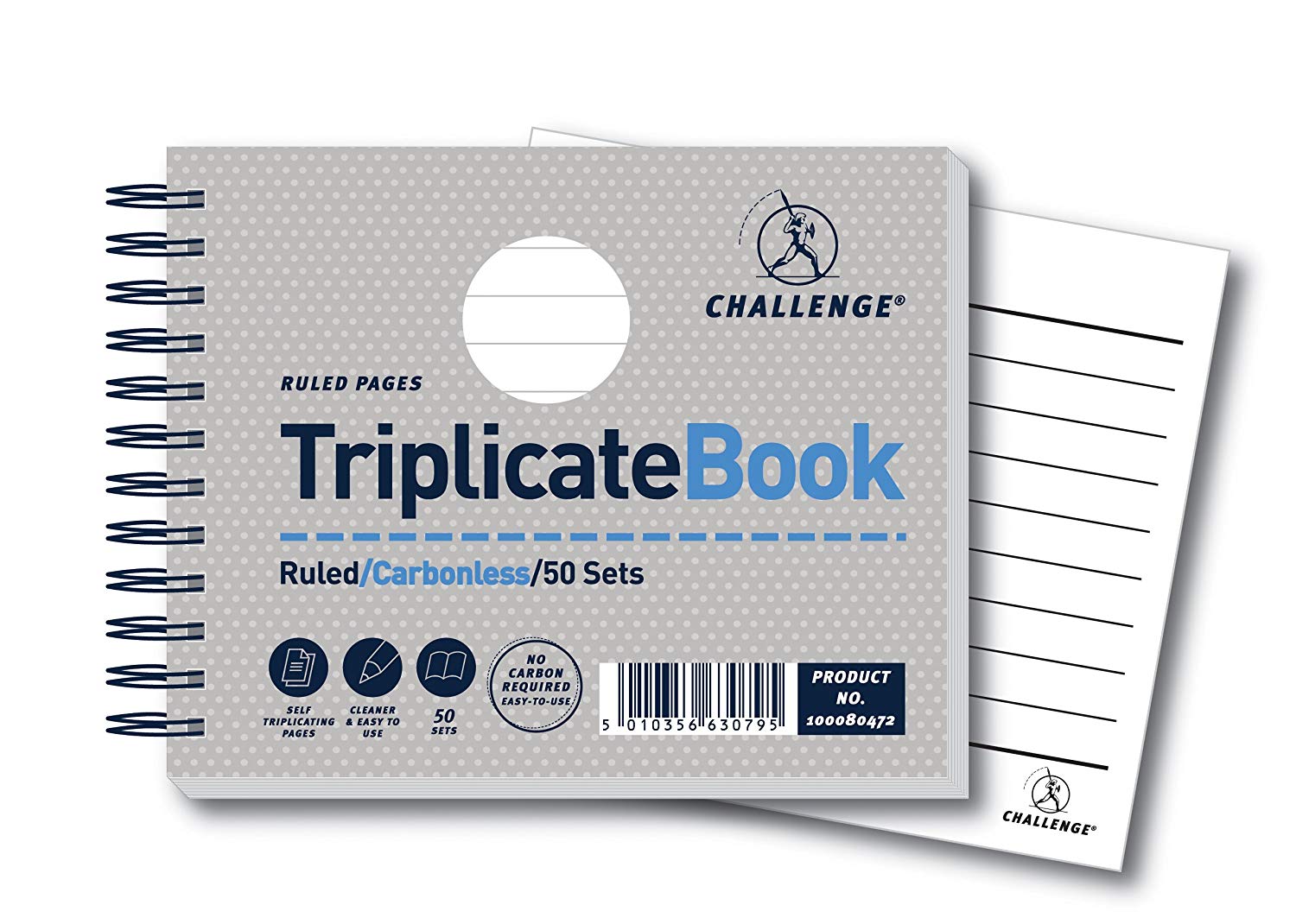 Challenge Triplicate Book Carbonless Wirebound Ruled 105x130mm Ref ...