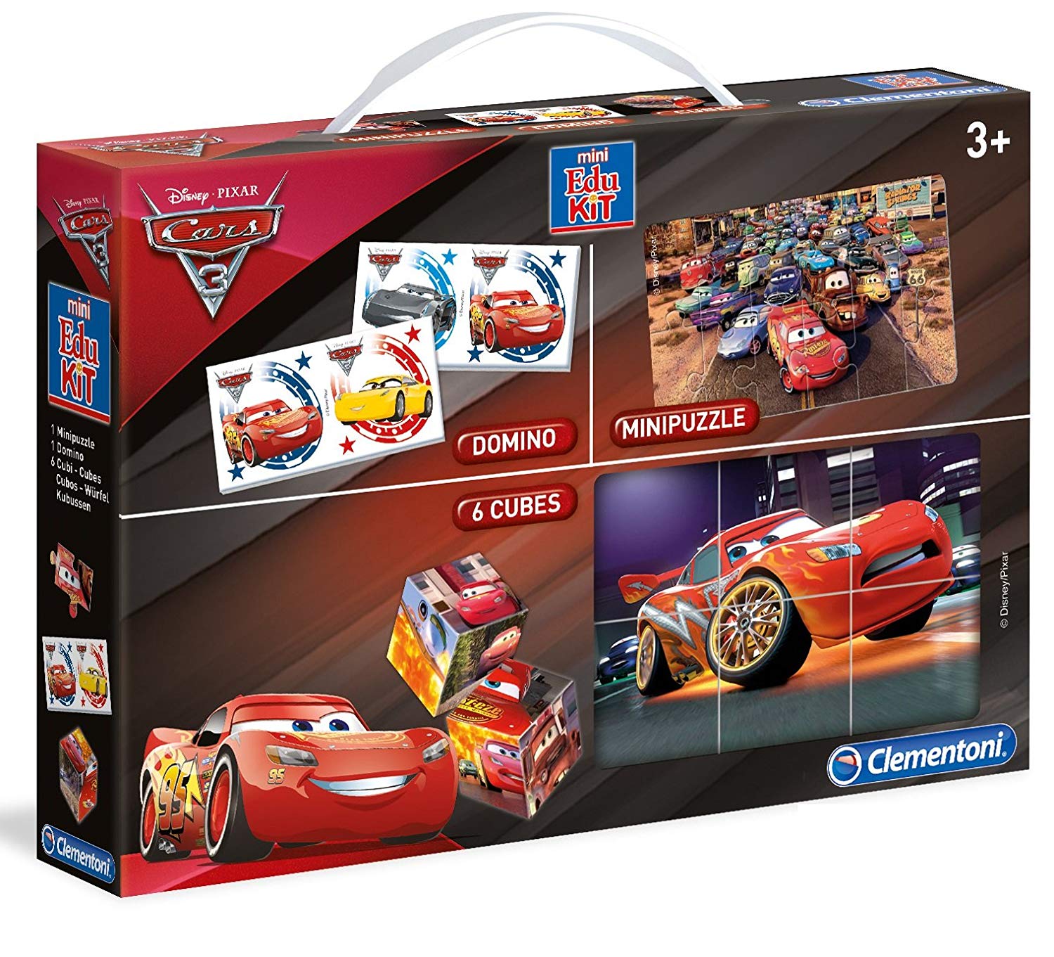 Clementoni 13732.9 “Mini Edukit 3-in-1 – Cars 3” Game Set – BigaMart