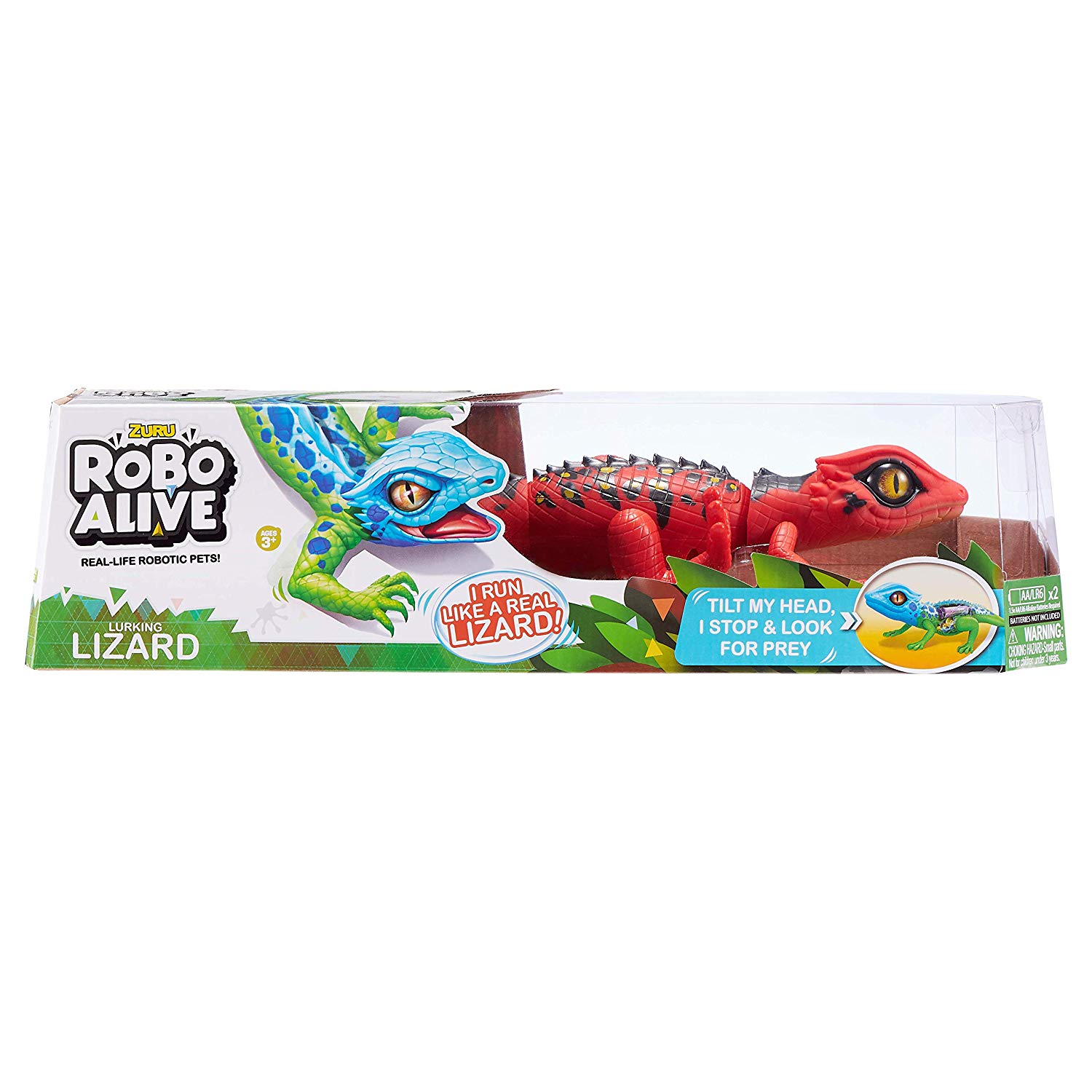 Robo Alive Saharan Red Lurking Lizard Battery-Powered Robotic Toy by ...