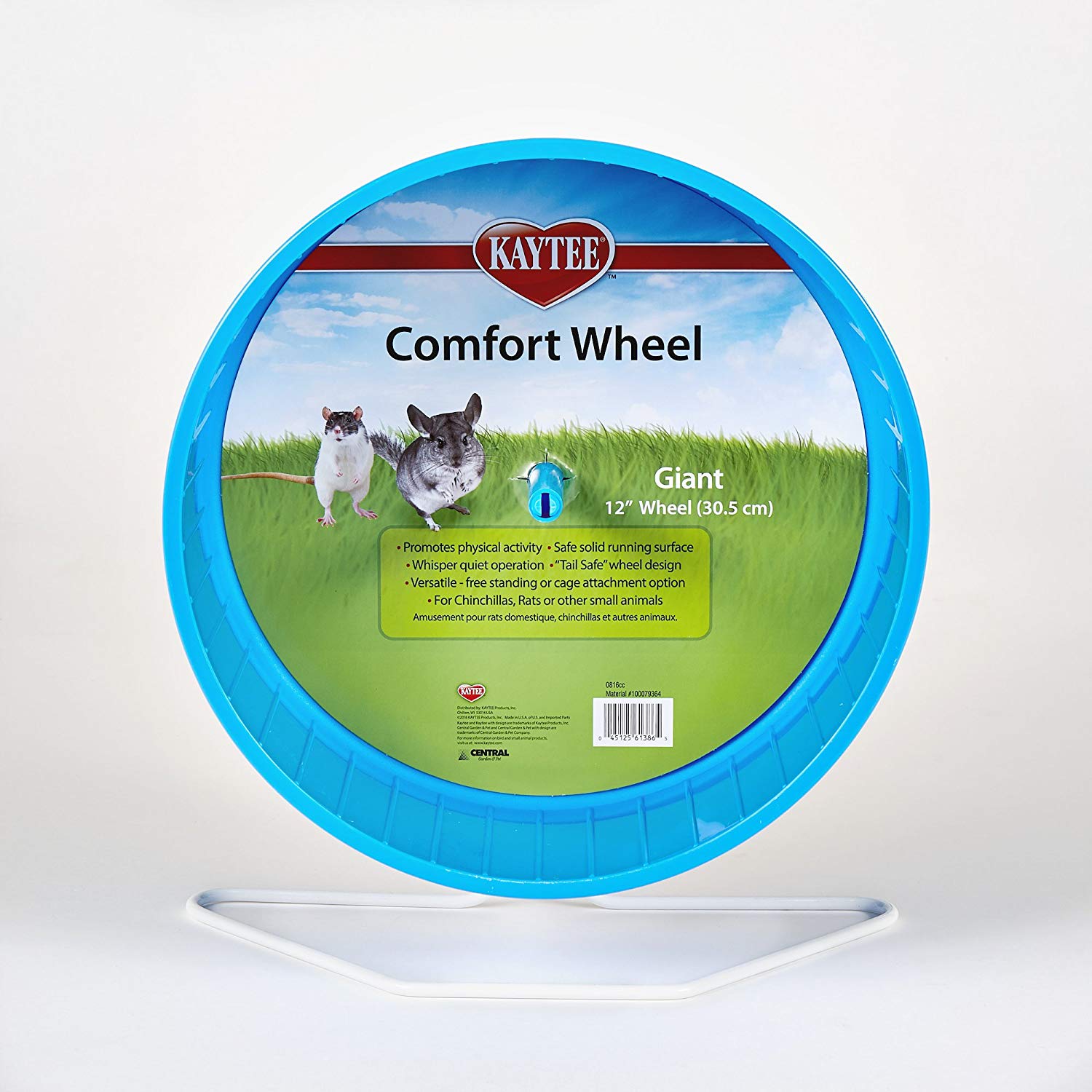 Kaytee Comfort Exercise Wheel, 12-inch, for Chinchillas, Rats (Assorted ...