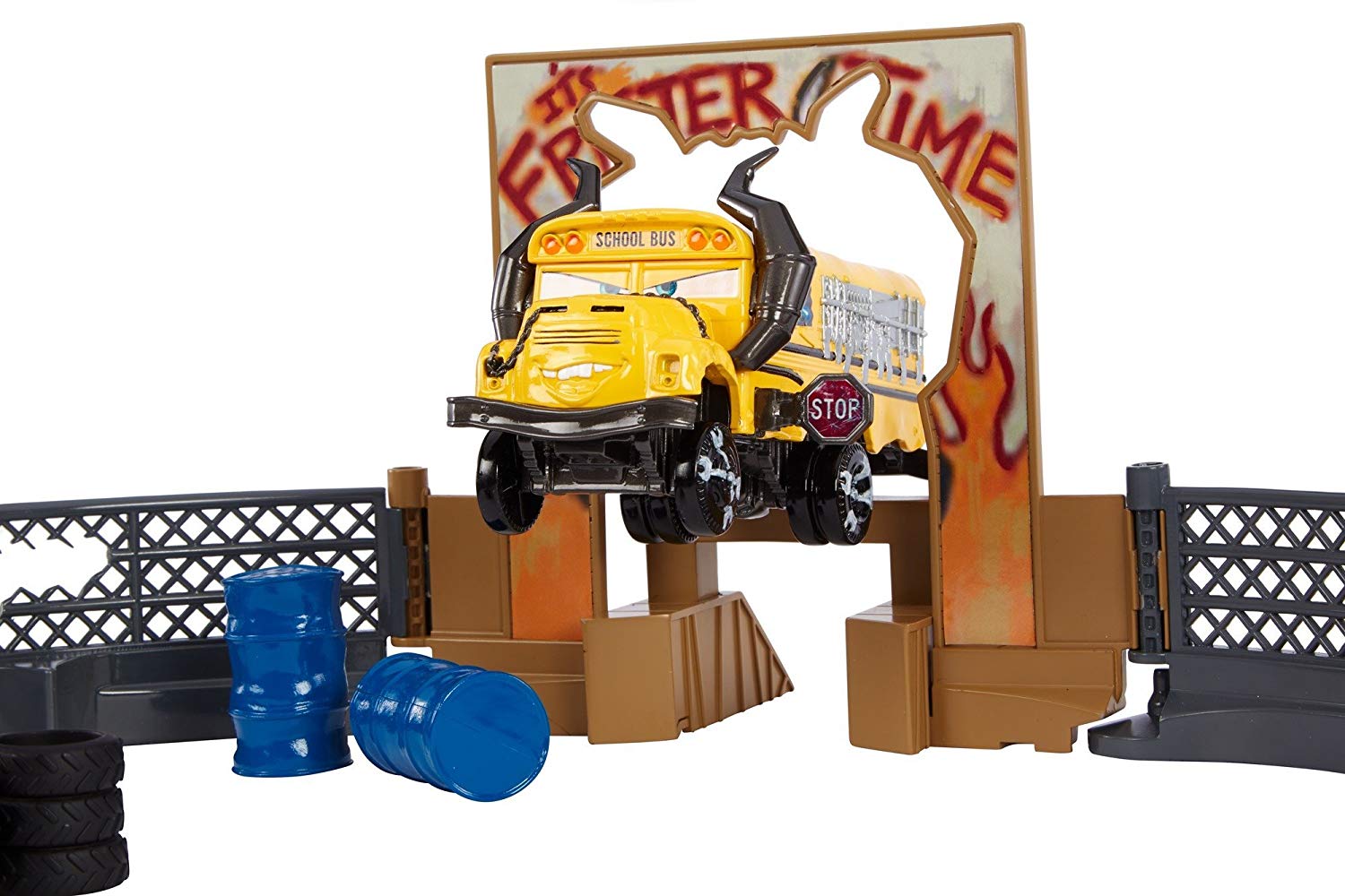 Mattel DXY95 Cars 3 Crazy 8 Crashers Smash and Crash Derby Playset (60 ...