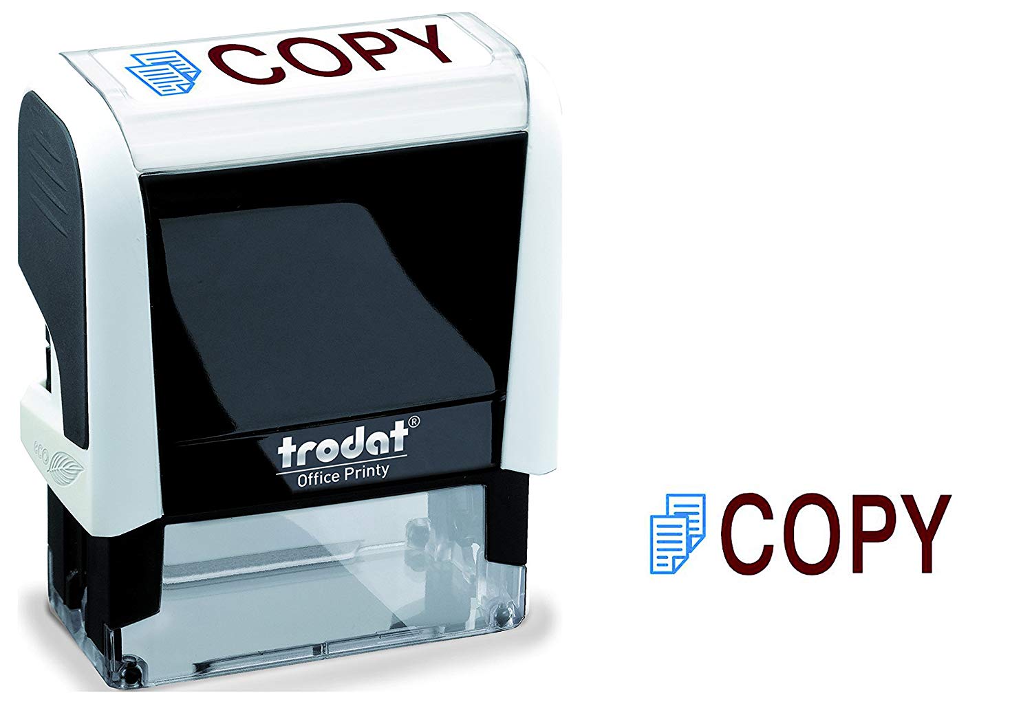 Trodat Stamp 4912 Office Printy with English Text COPY – Self Inking ...