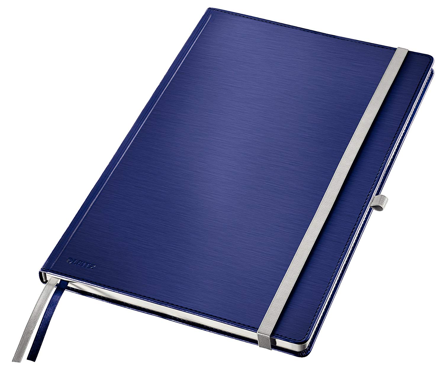 Leitz A4 Hard Cover Notebook, Ruled with 2 Textile Page Markers, 100 ...