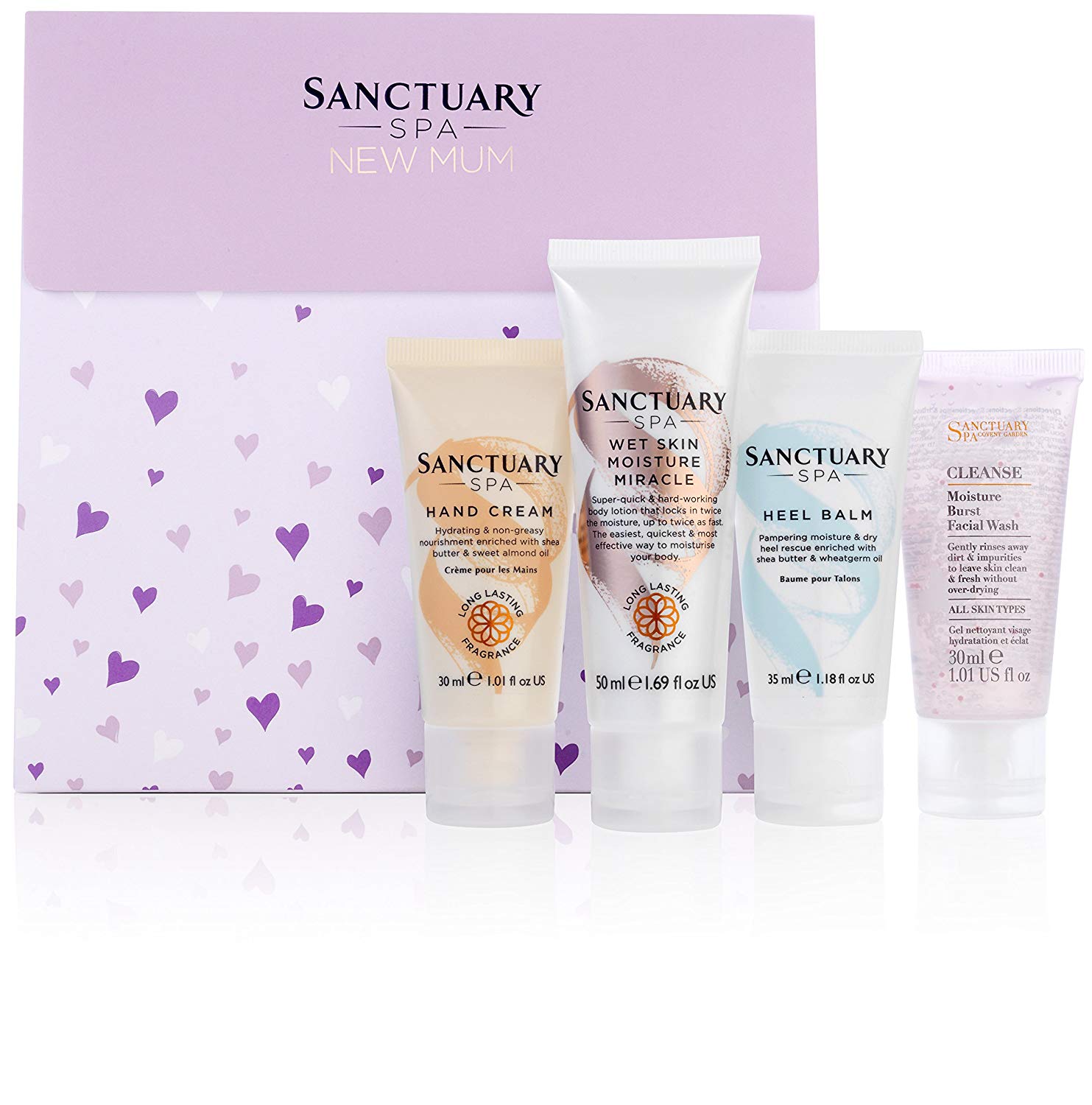Sanctuary Spa Baby Shower Gift Set, New Mum Pamper Bag with Wet Skin ...