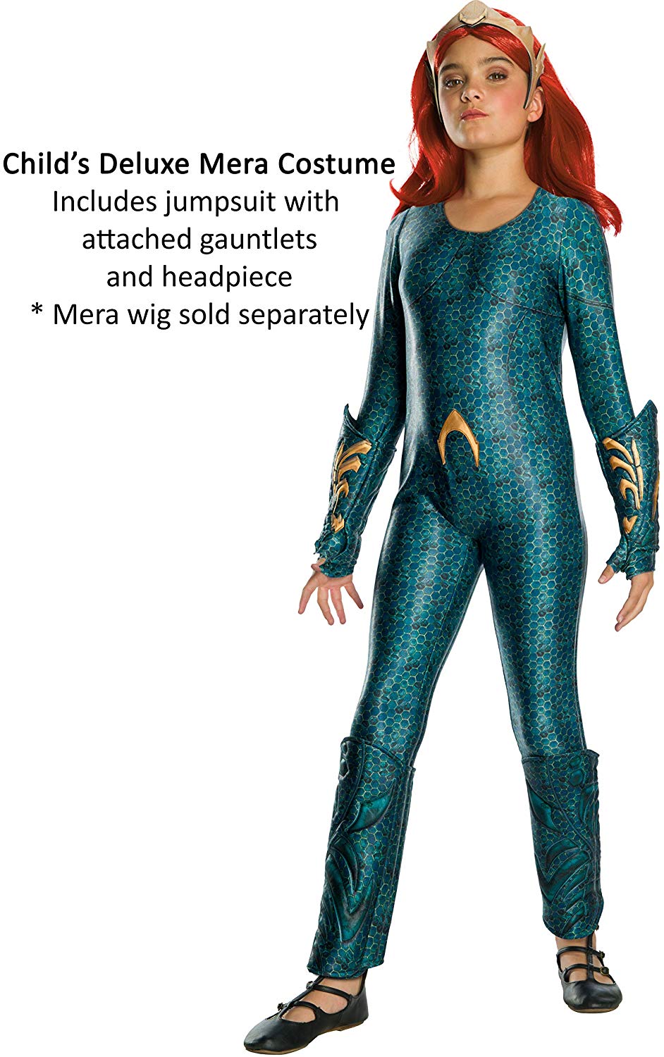 Rubie’s Official DC Comics Aquaman The Movie, Mera Girls Deluxe Costume ...