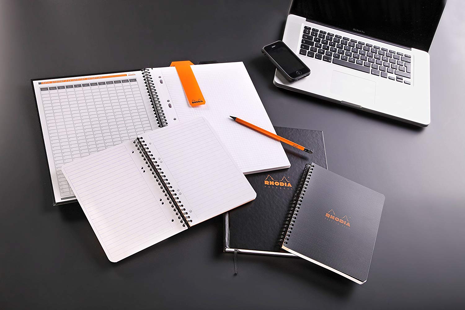 Rhodia 19300C – Spiral Notebook, A4+, Squared, 160 Detachable Pages ...