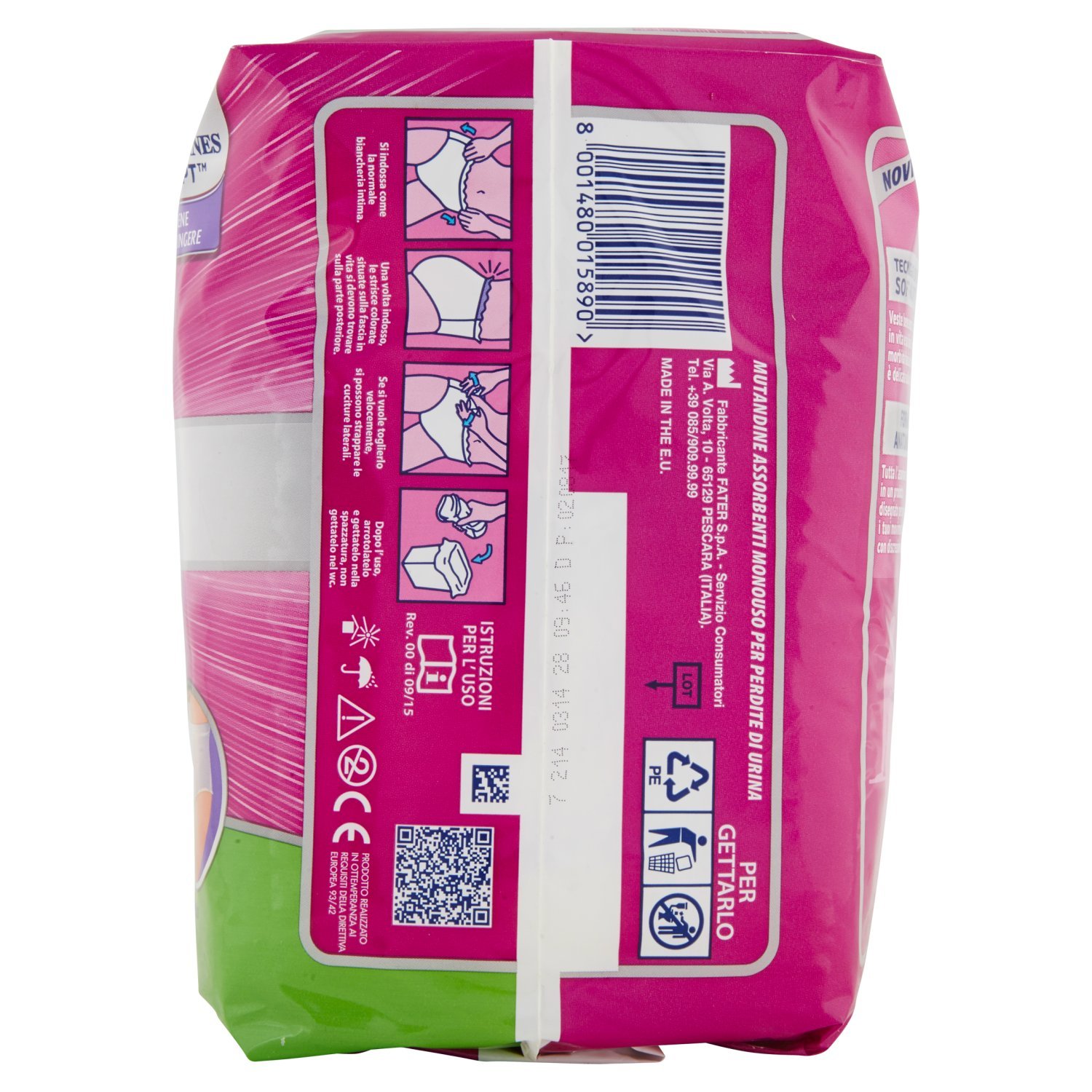 Lines Specialist Pants Discreet Absorbent for Urine 7 Pieces Taglia L ...