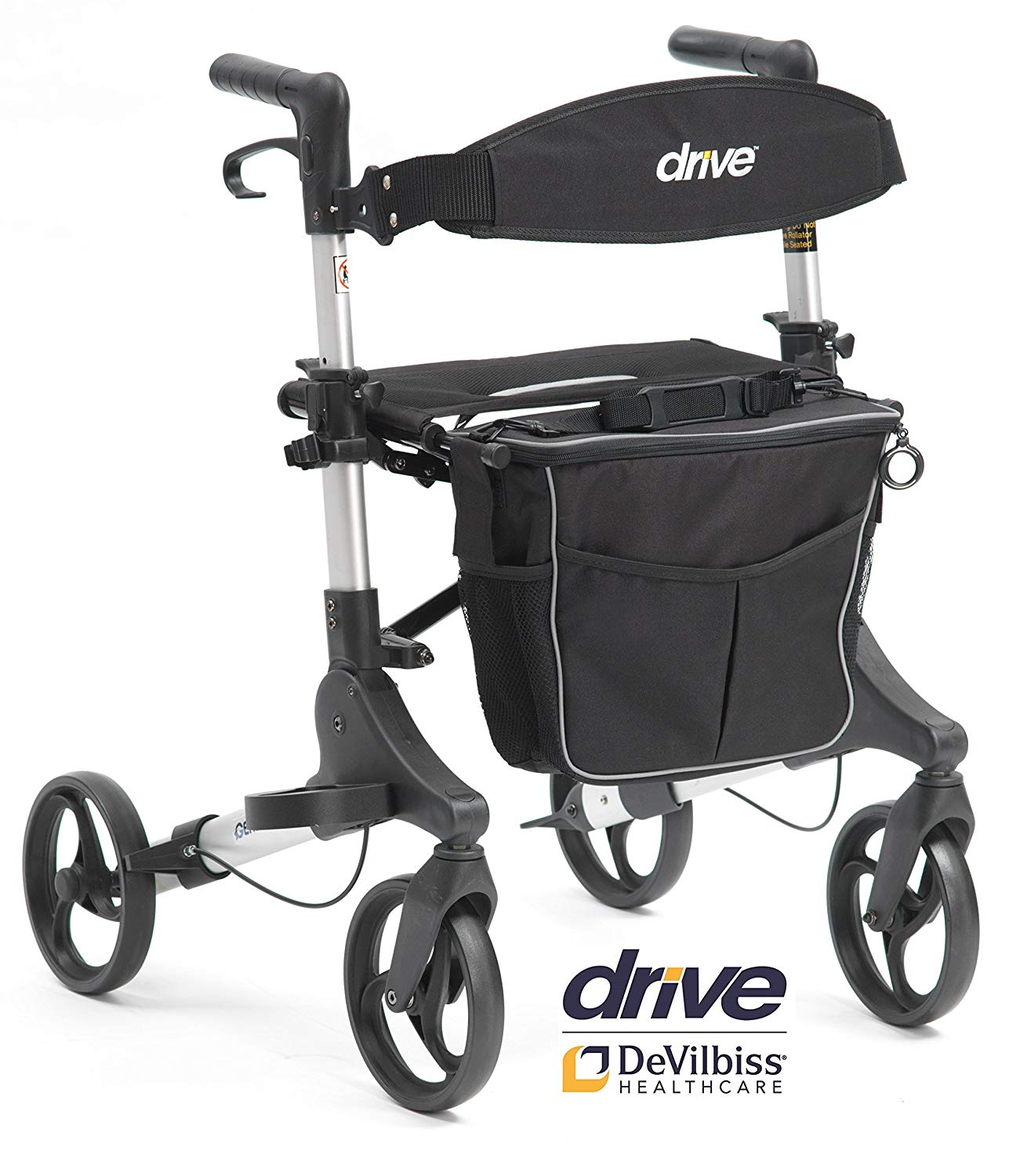 Drive folding Rollator with Seat, Backrest and bag – BigaMart