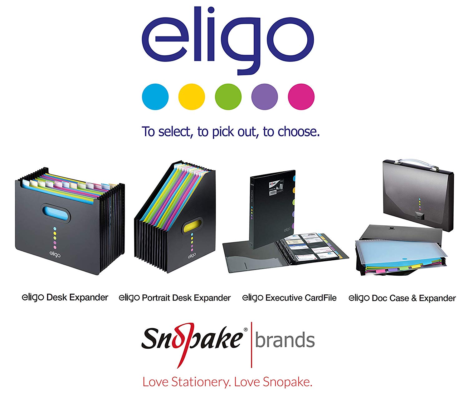 Snopake A4 Eligo Landscape Desk Expander/Organiser 13-Part – Black ...