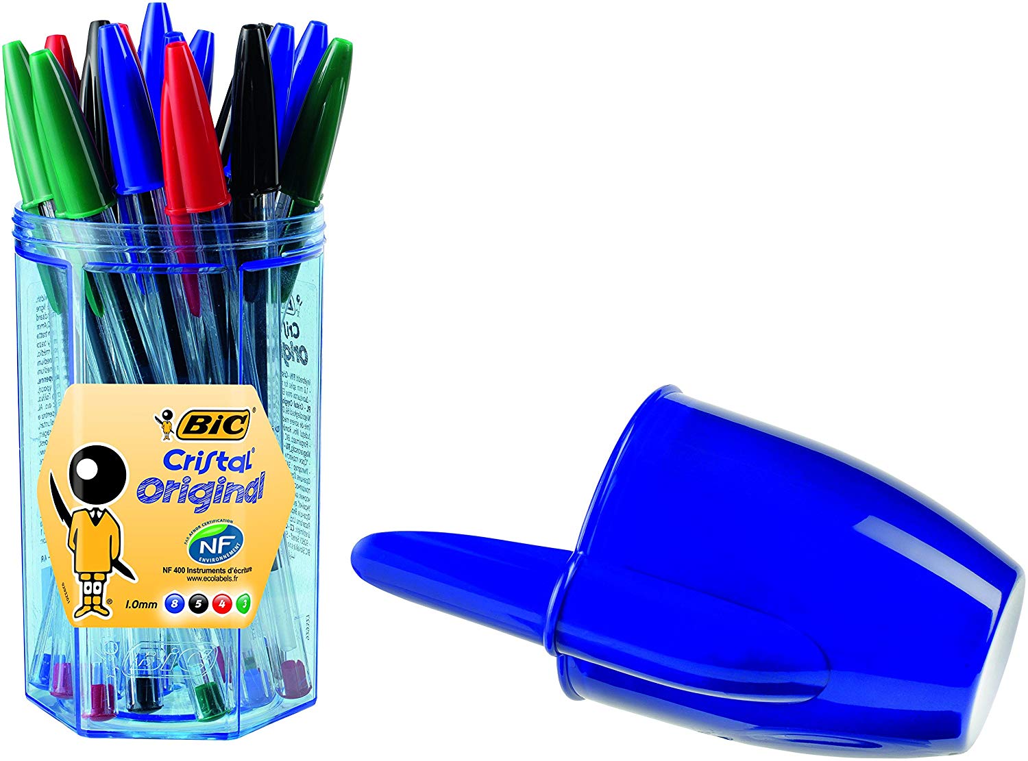 BIC Cristal Original Ballpoint Pens Assorted Colours 20 Pot – BigaMart