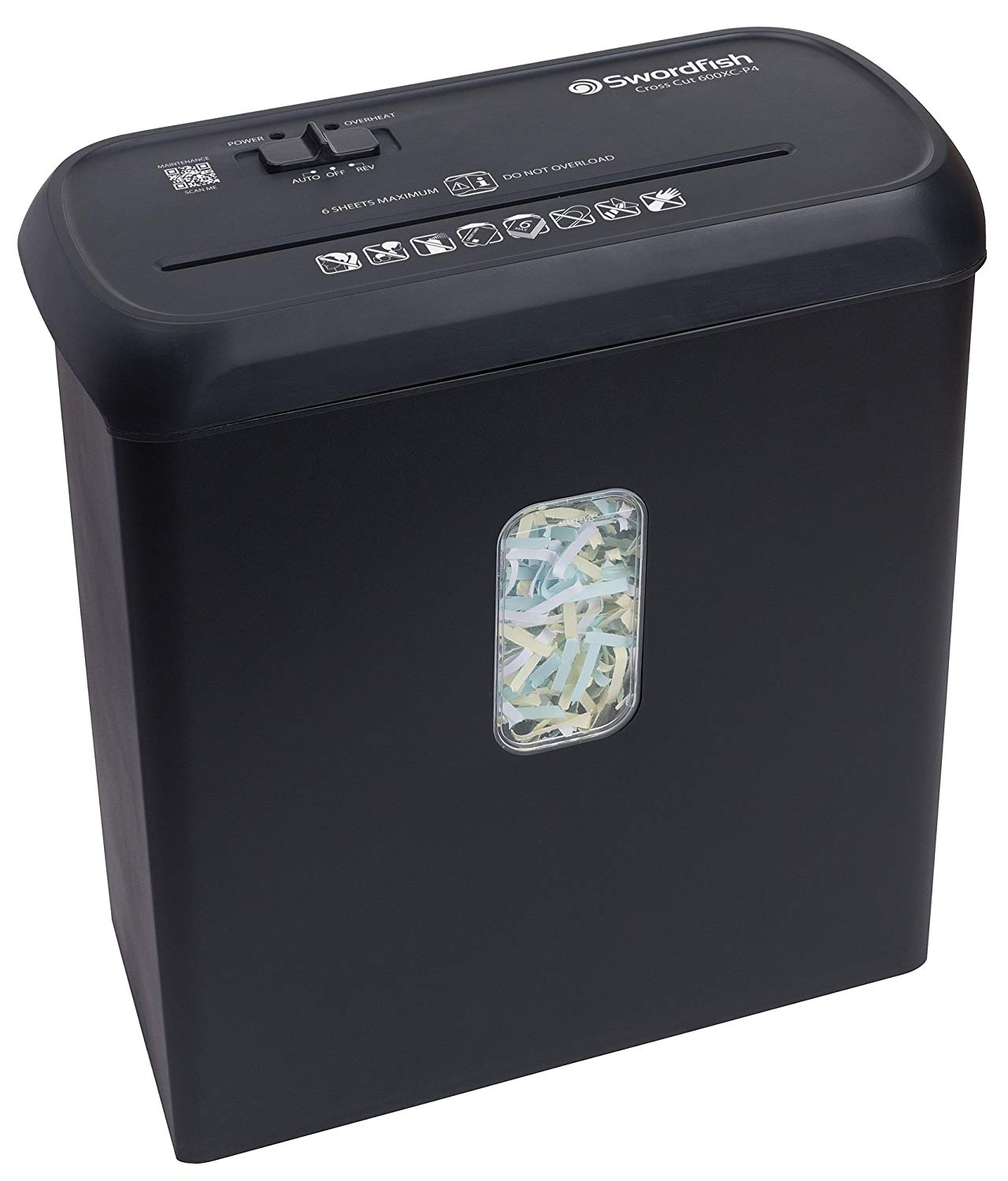 Swordfish 40357″600XC-P4″ Cross Cut Paper/Document Shredder – BigaMart