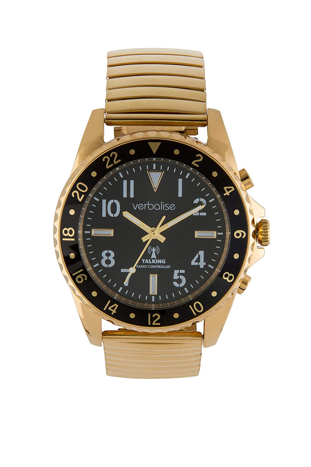 Verbalise Men’s Deluxe Range Global Radio Controlled Talking Watch with ...