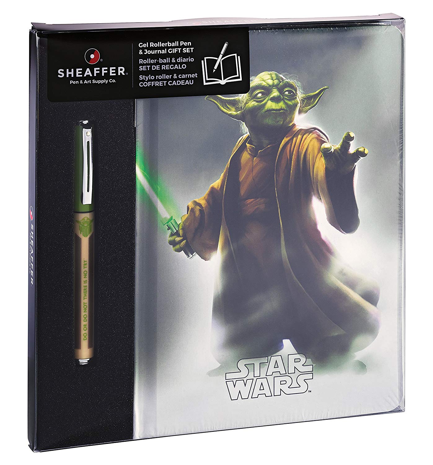 SHEAFFER Star Wars™ Yoda Gift Set with Gel Ink Pen and 160 Page Journal ...