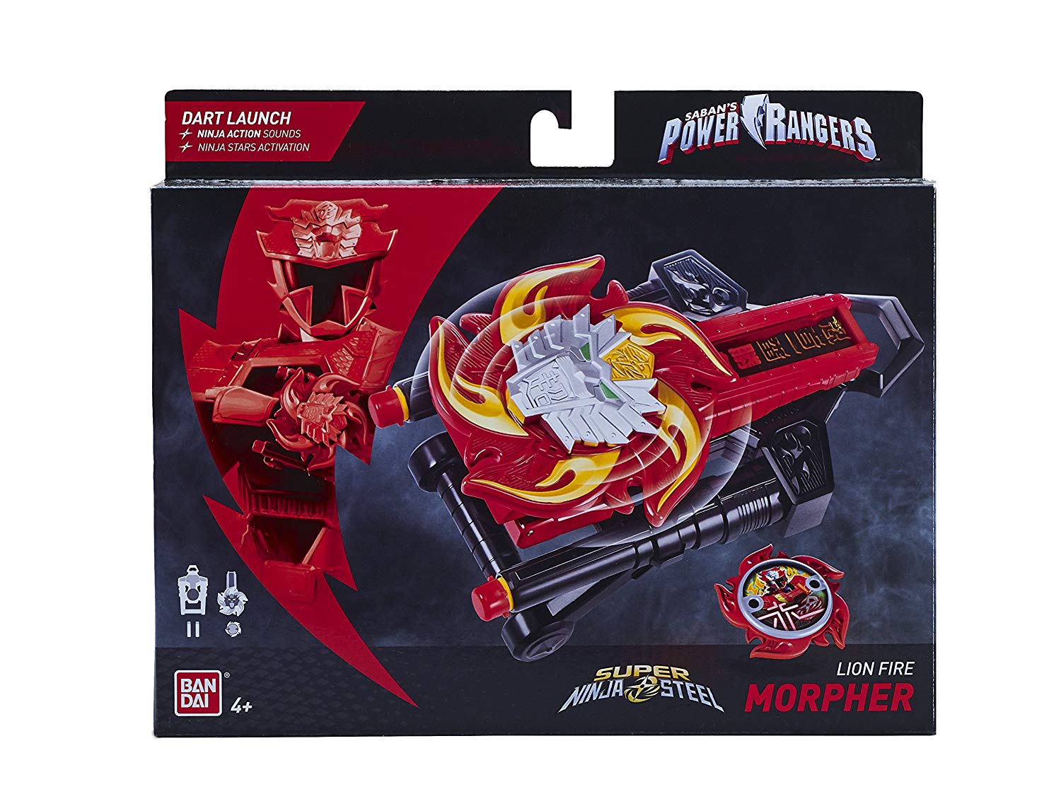 Power Rangers 43900 Super Ninja Steel Lion Fire Morpher Figure, – BigaMart