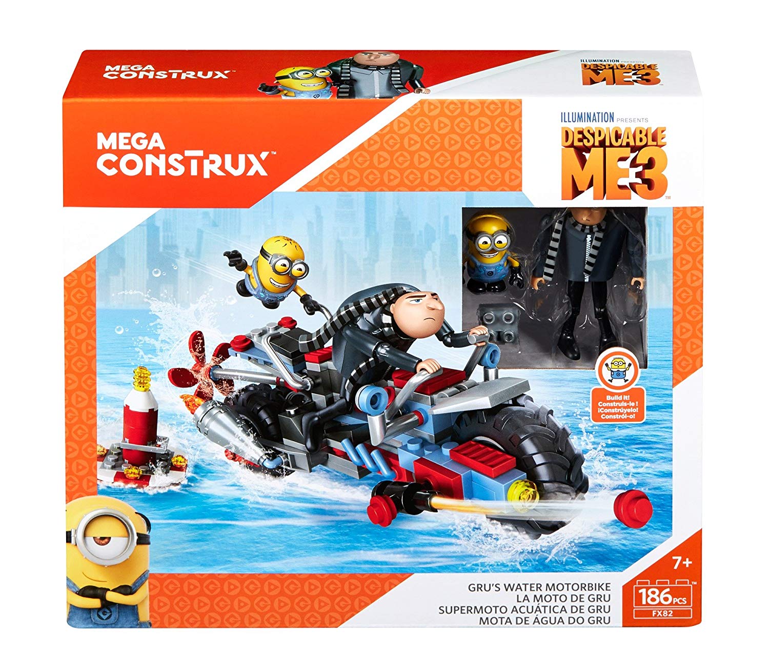 Mega Construx FDX82 Despicable Me 3 Minions Gru’s Motorcycle – BigaMart