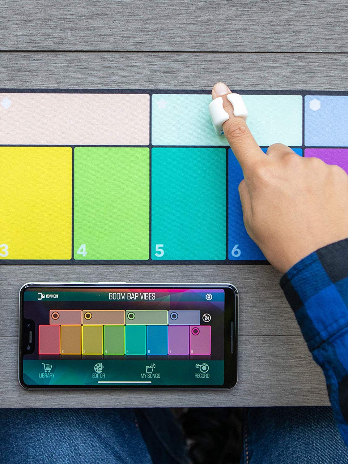 Sphero 1 Ring Specdrums: Turn Color into Music, Included Play Pad ...