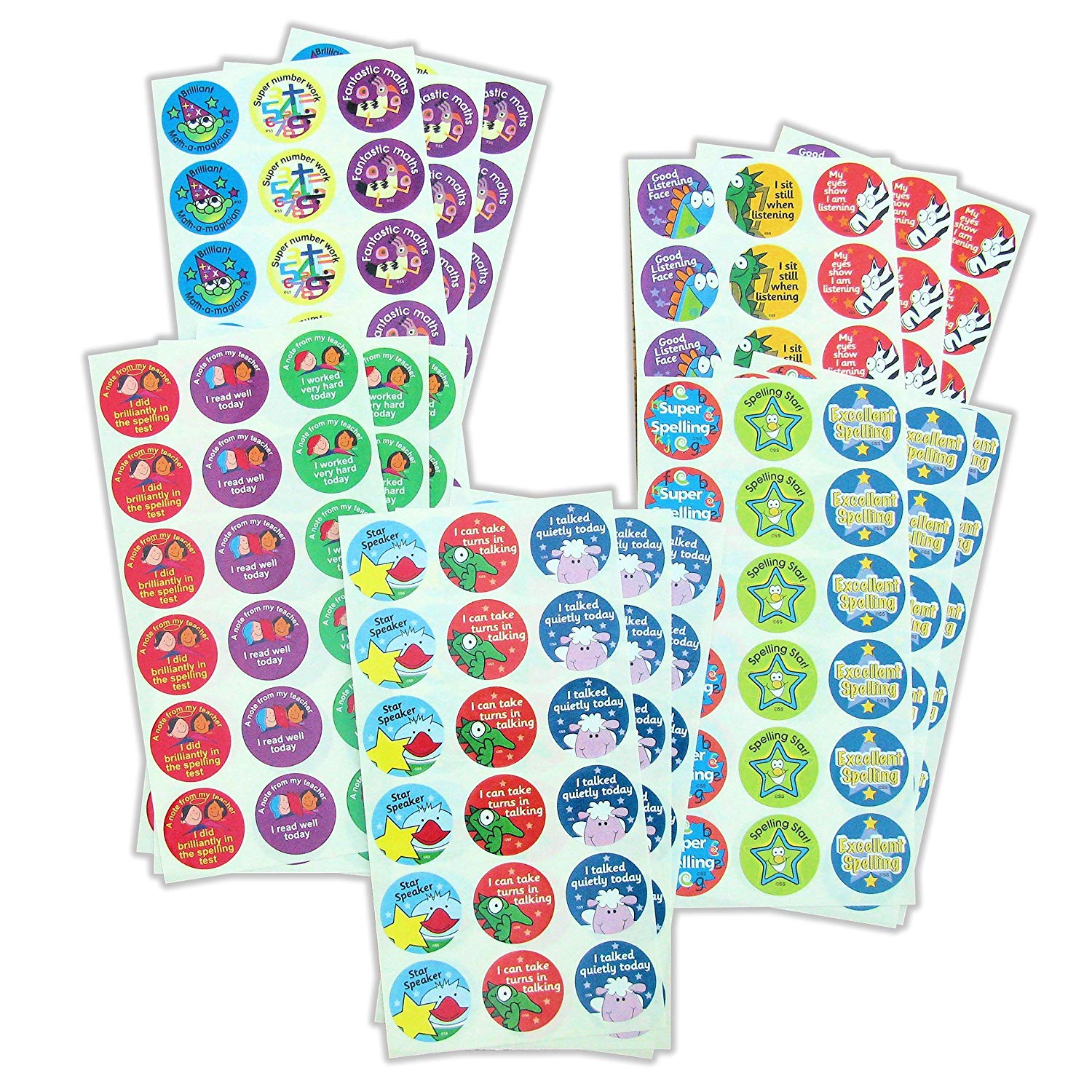 Sticker Solutions English and Maths Reward Stickers (Pack of 270 ...