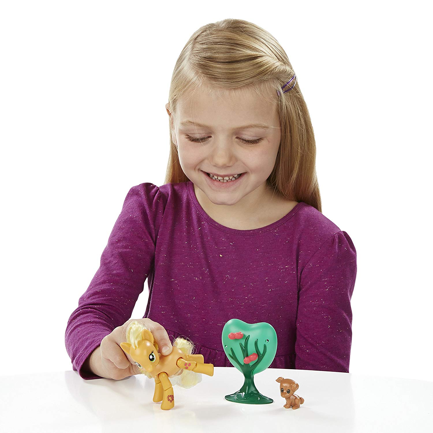 MY LITTLE PONY Friendship Is Magic Applejack Apple Bucking Poseable ...