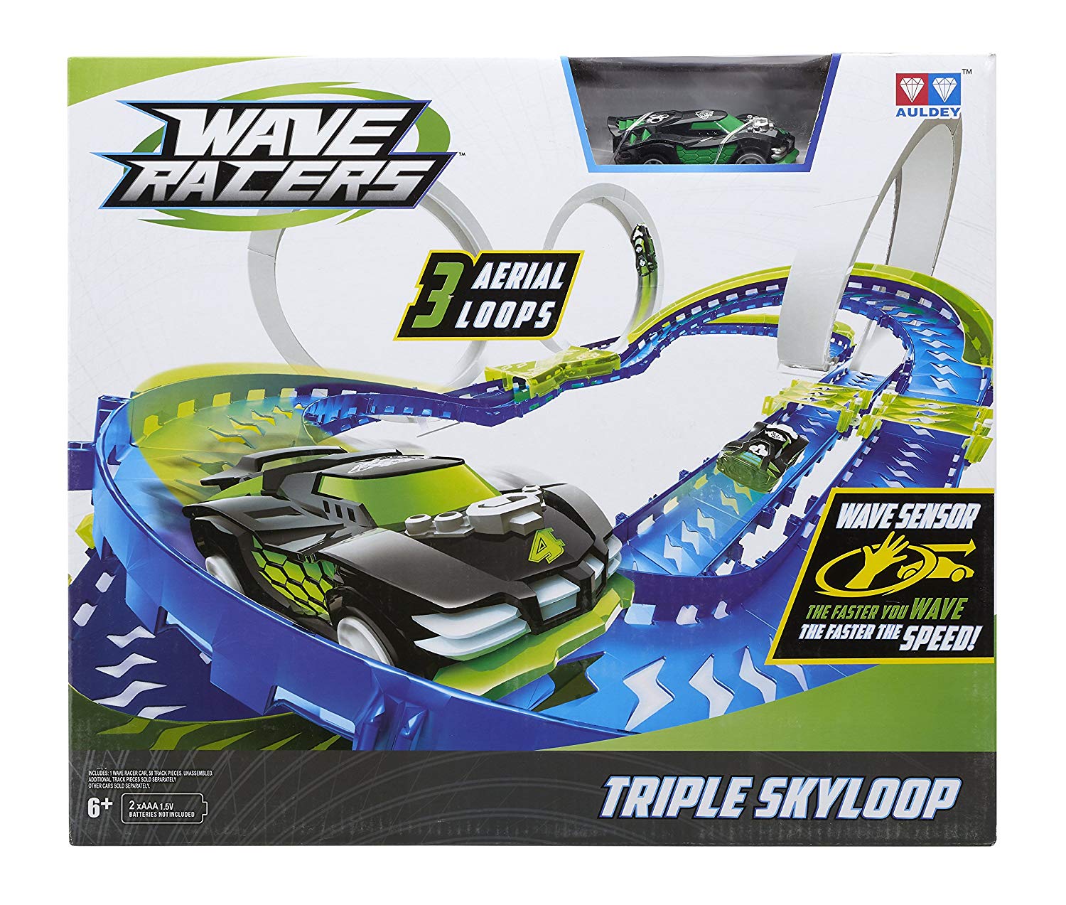 Wave Racers – Triple Sky Loop Raceway Track Set – BigaMart