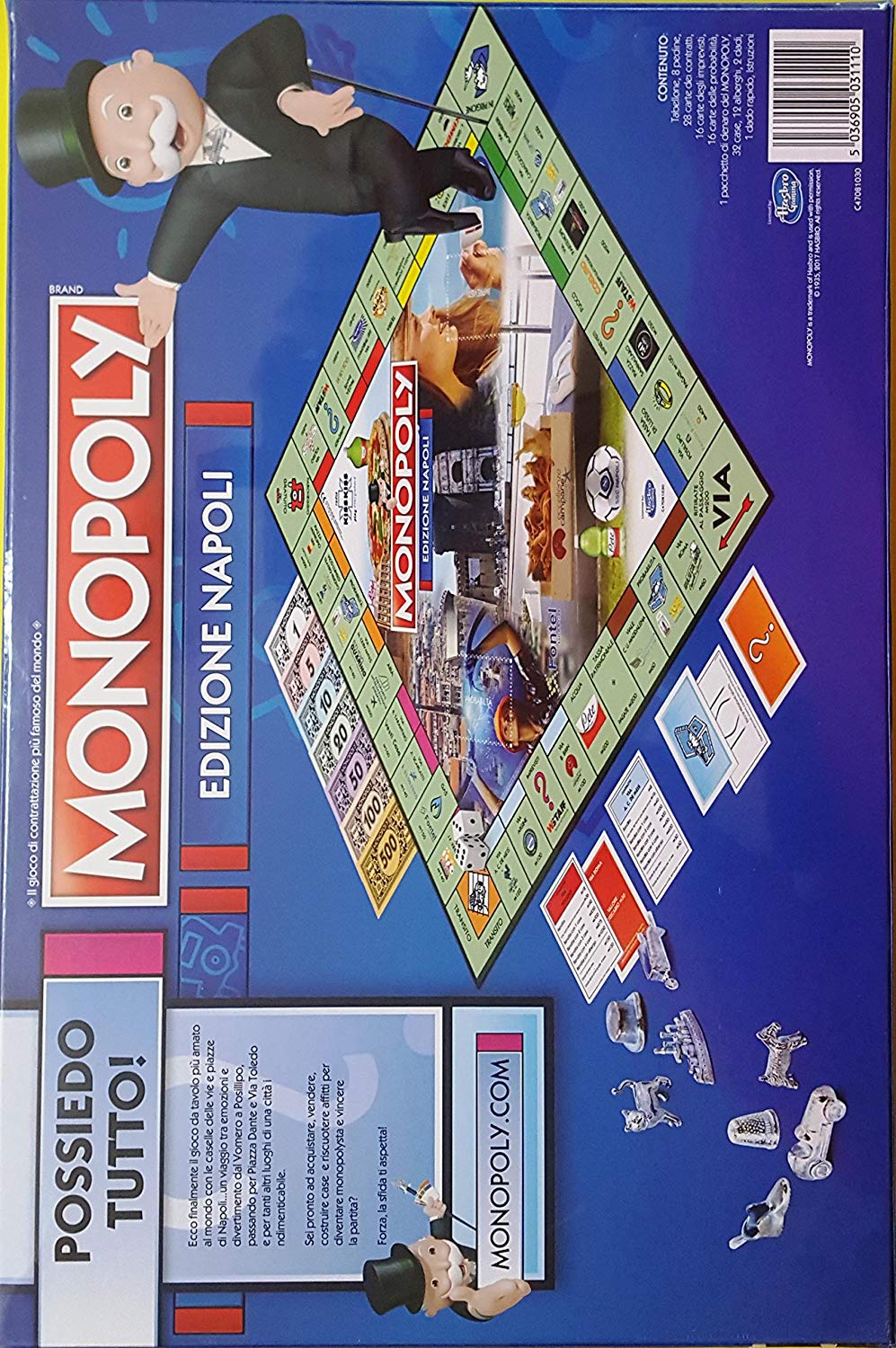 Winning Moves Table Game – Monopoly City of Naples Collectible Edition ...